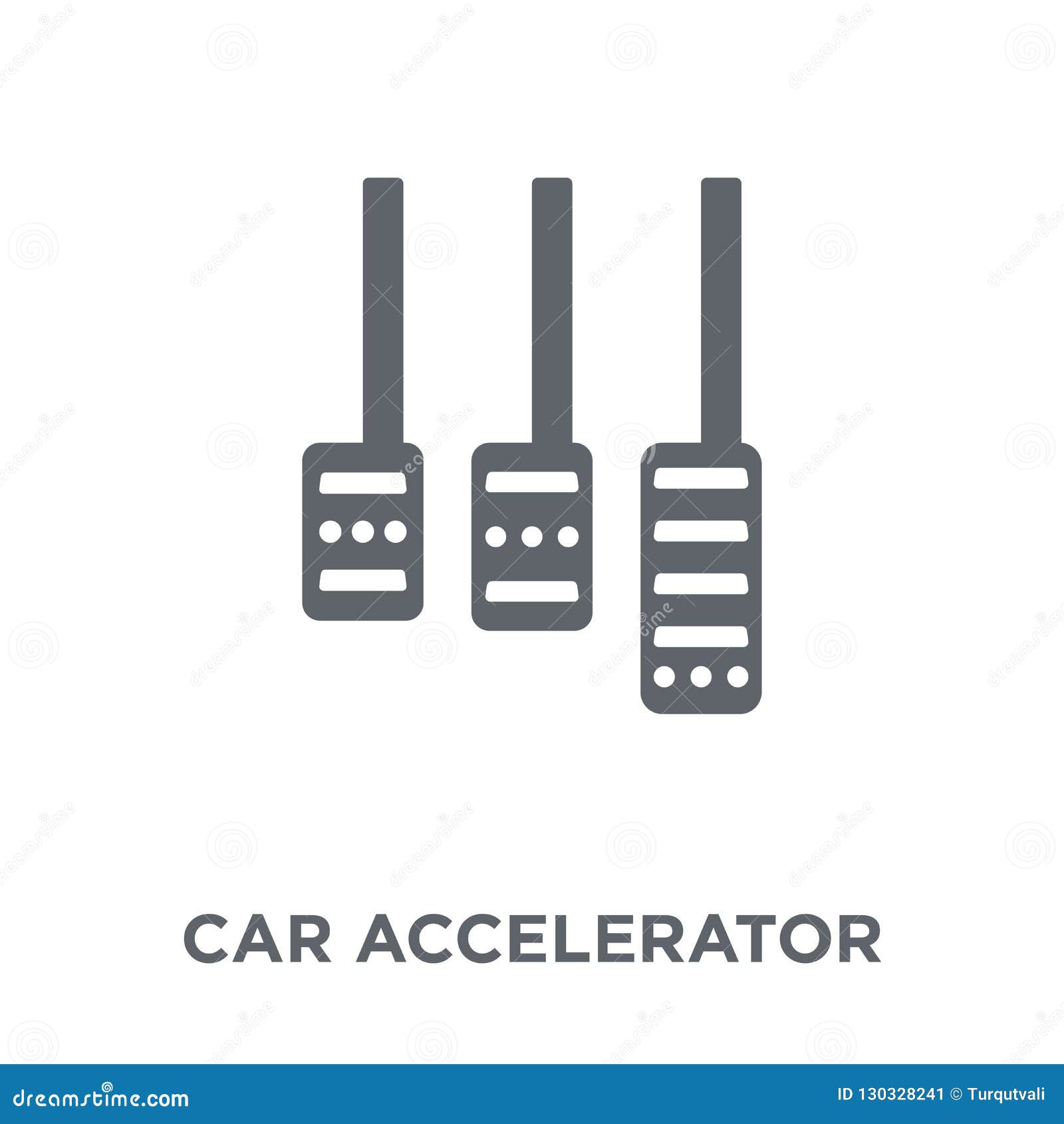 Car Accelerator Icon from Car Parts Collection. Stock Vector ...