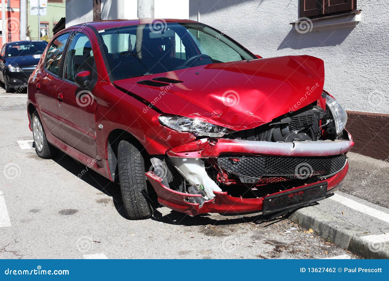 Car accident stock photo. Image of collision, background - 13627462