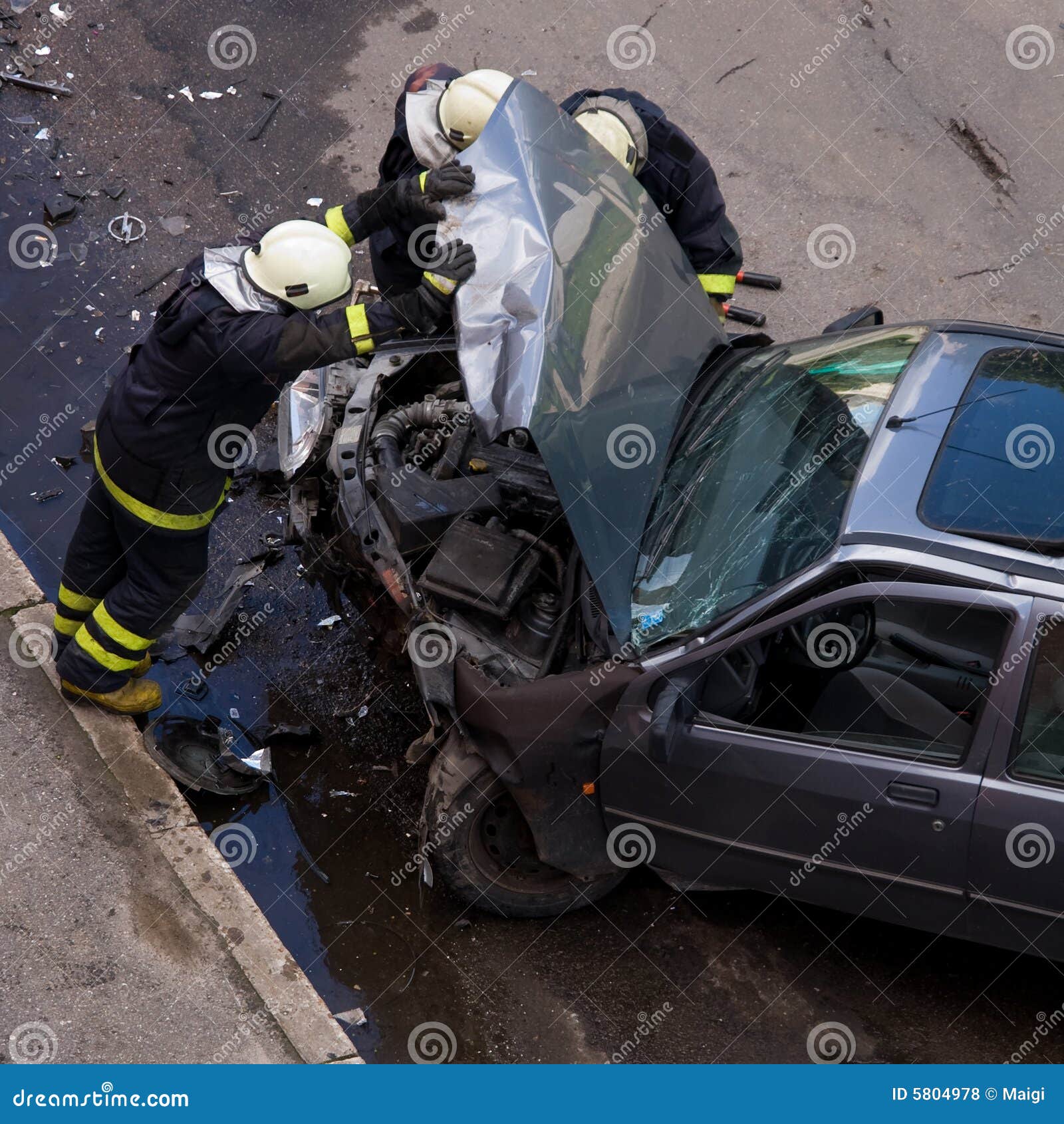 Car accident stock photo. Image of maintenance, crash - 5804978