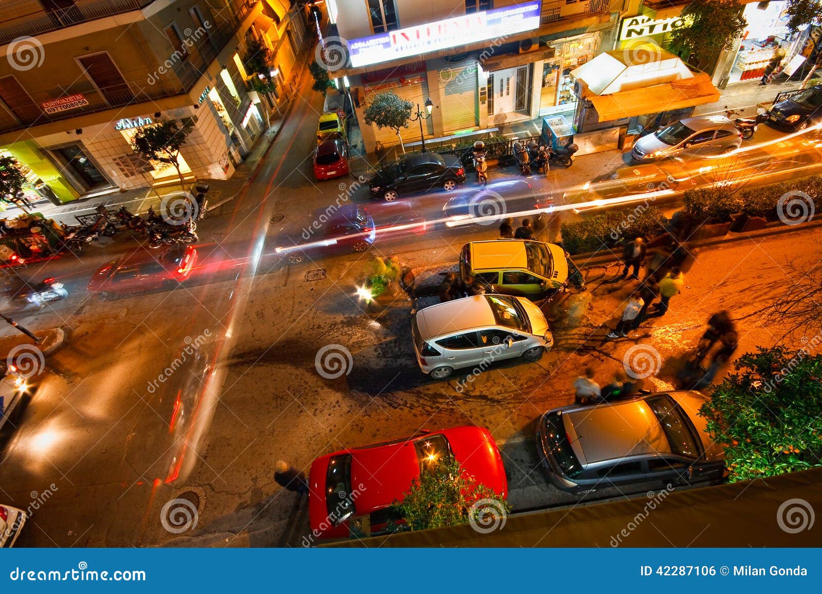 Car accident, Athens. editorial photo. Image of exposure - 42287106