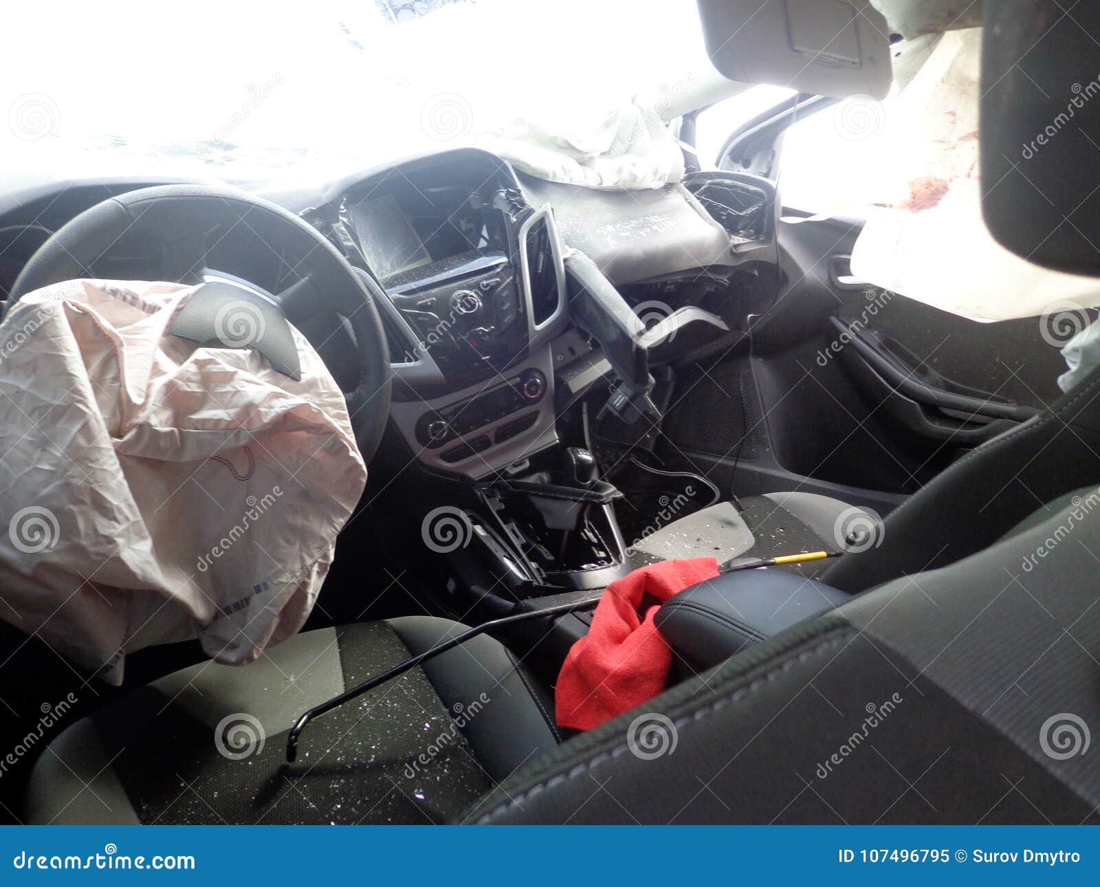 Car After An Accident. Broken Transport Royalty-Free Stock Photo ...