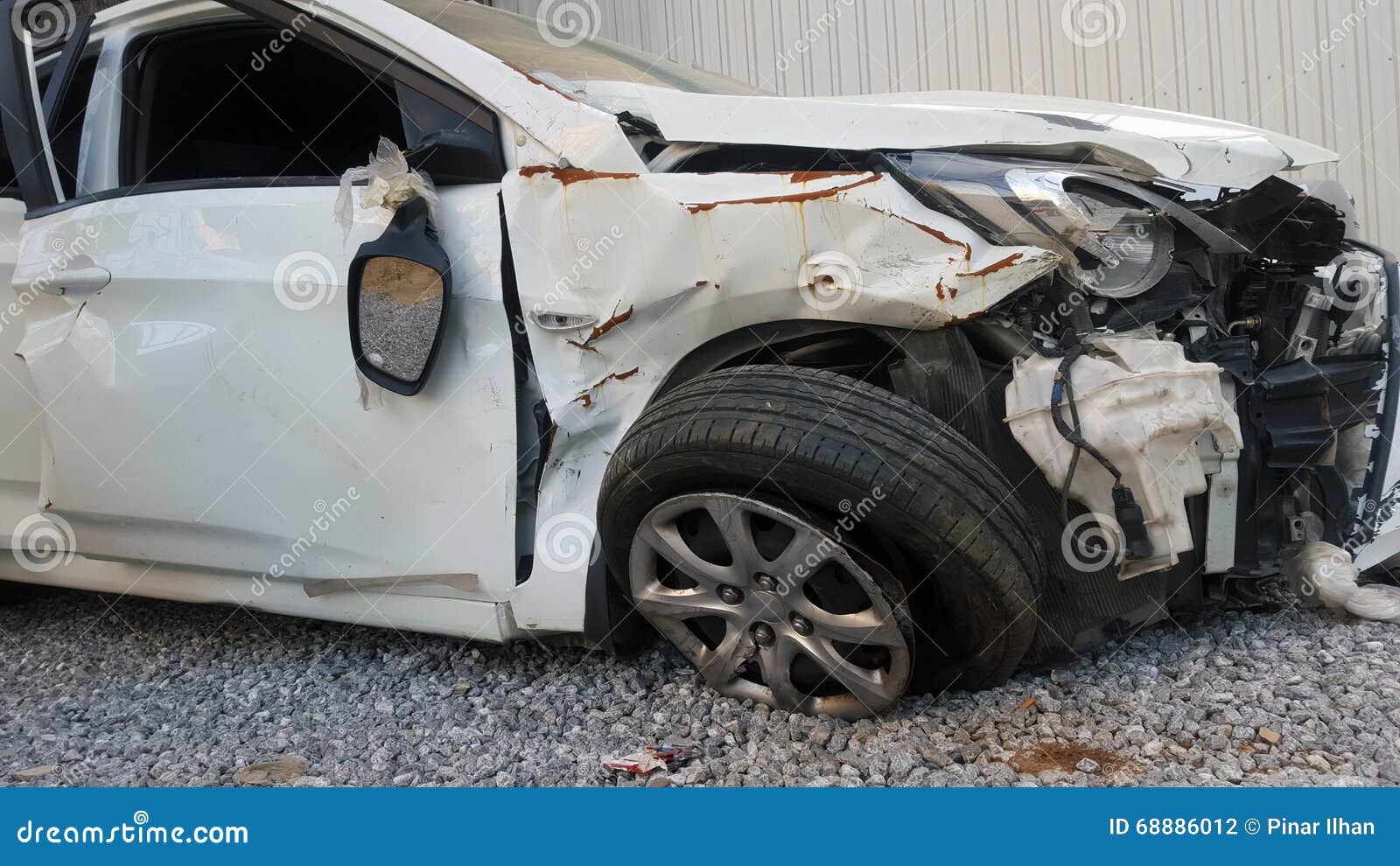 Car Accident stock photo. Image of collision, white, bumper - 68886012