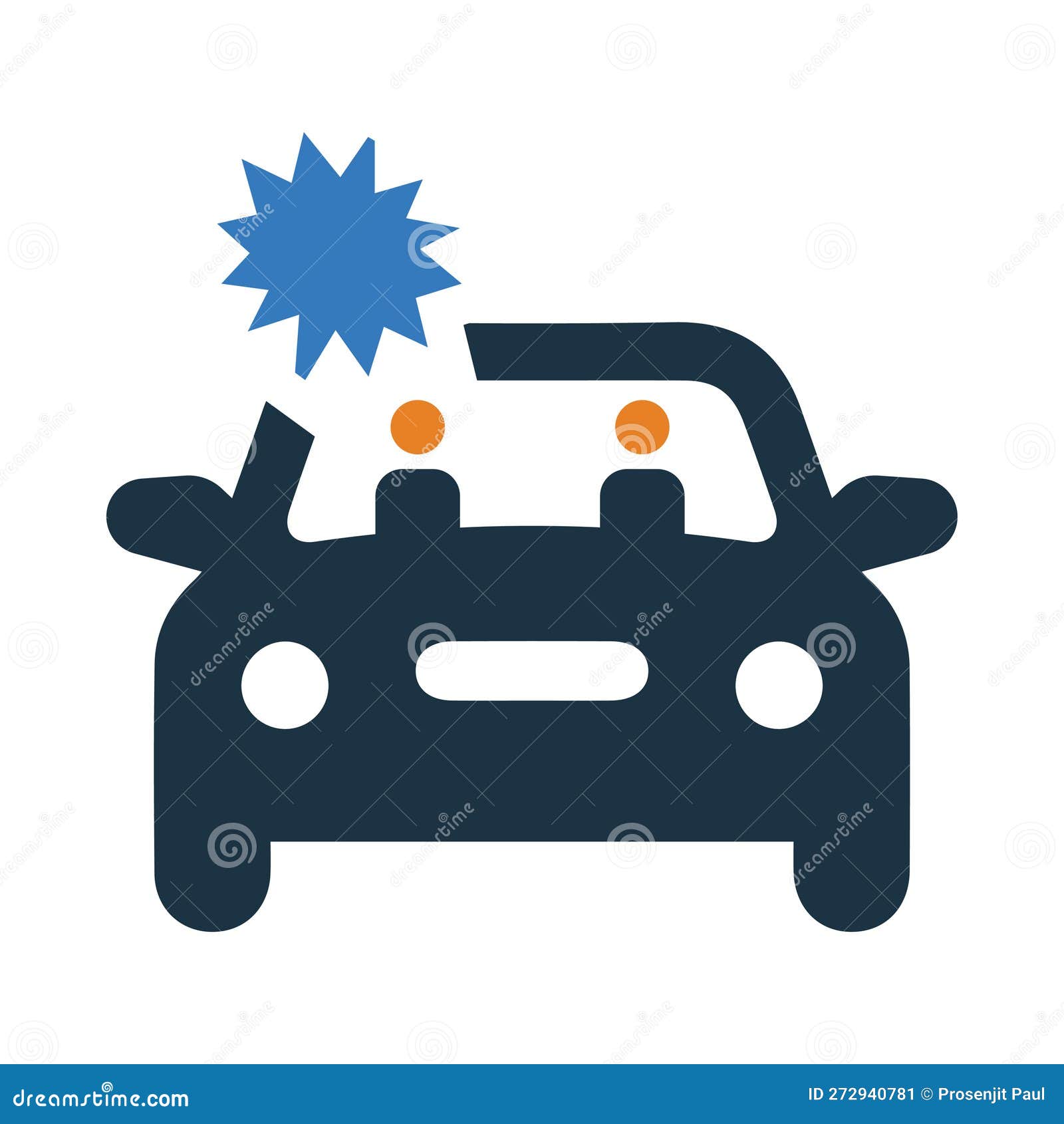 Car, Car Accident, Accident, Car and Car Accident Icon Stock Vector ...