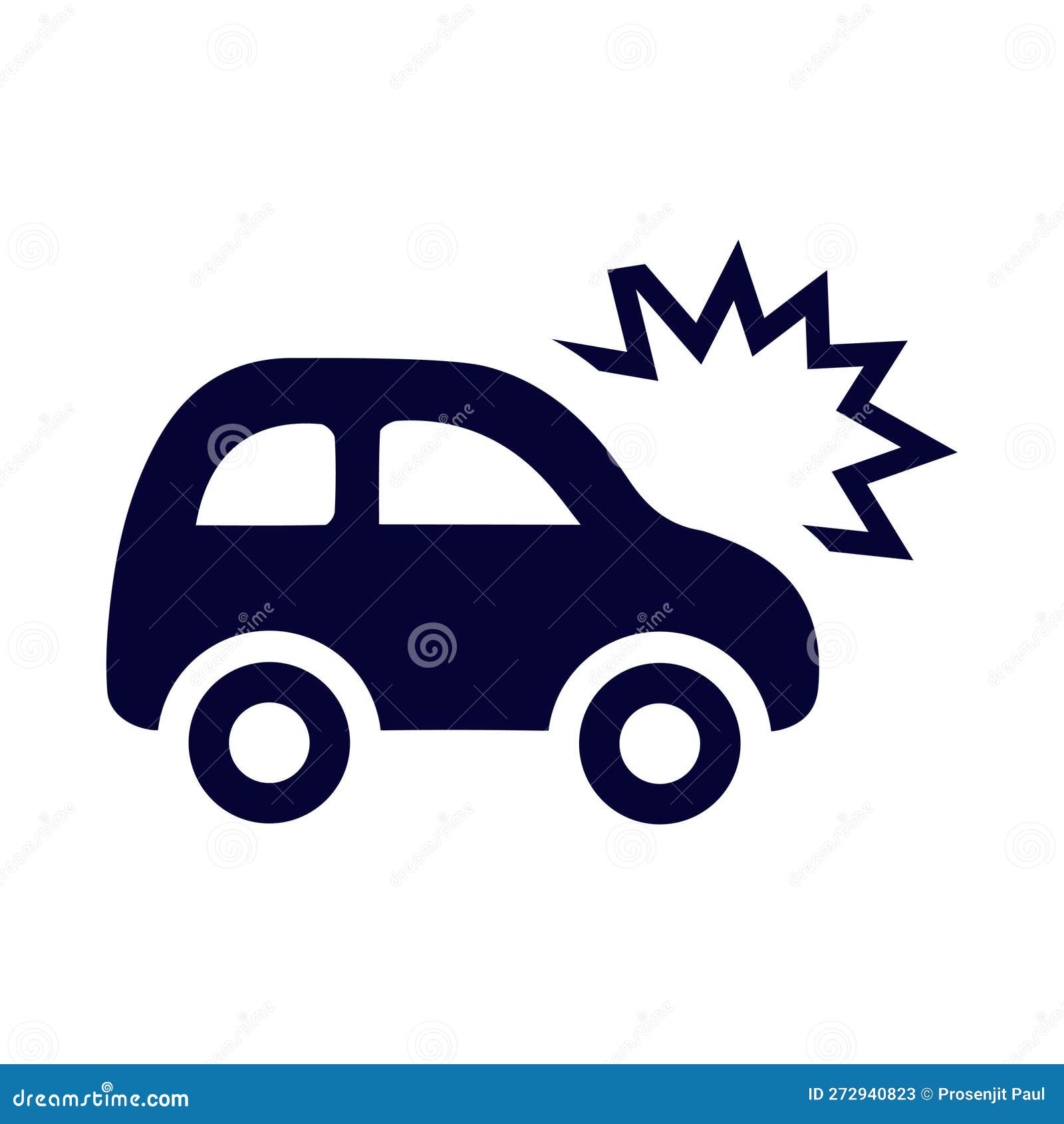 Car, Car Accident, Accident, Car and Car Accident Icon Stock Vector ...