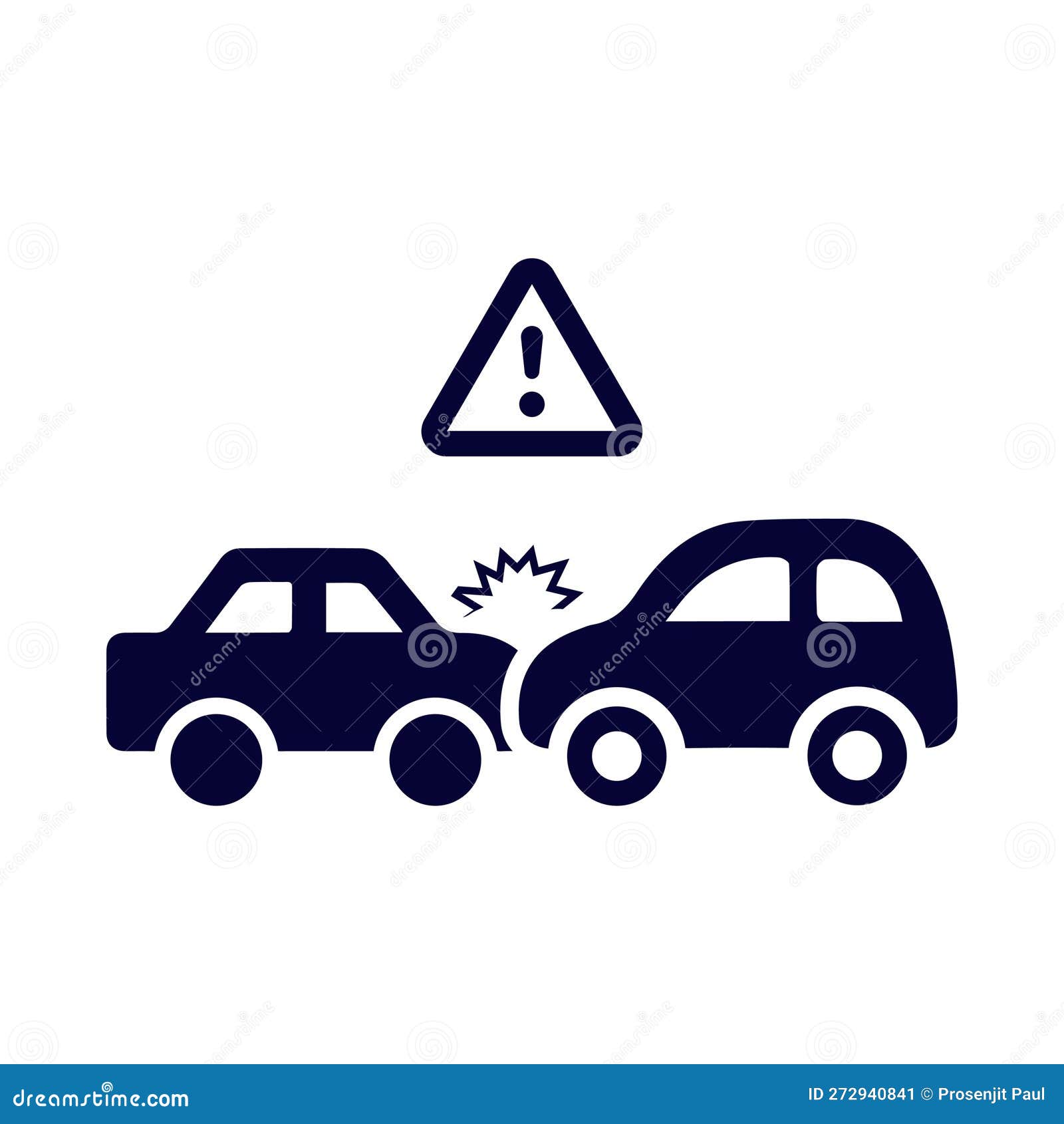 Car, Car Accident, Accident, Car and Car Accident Icon Stock Vector ...