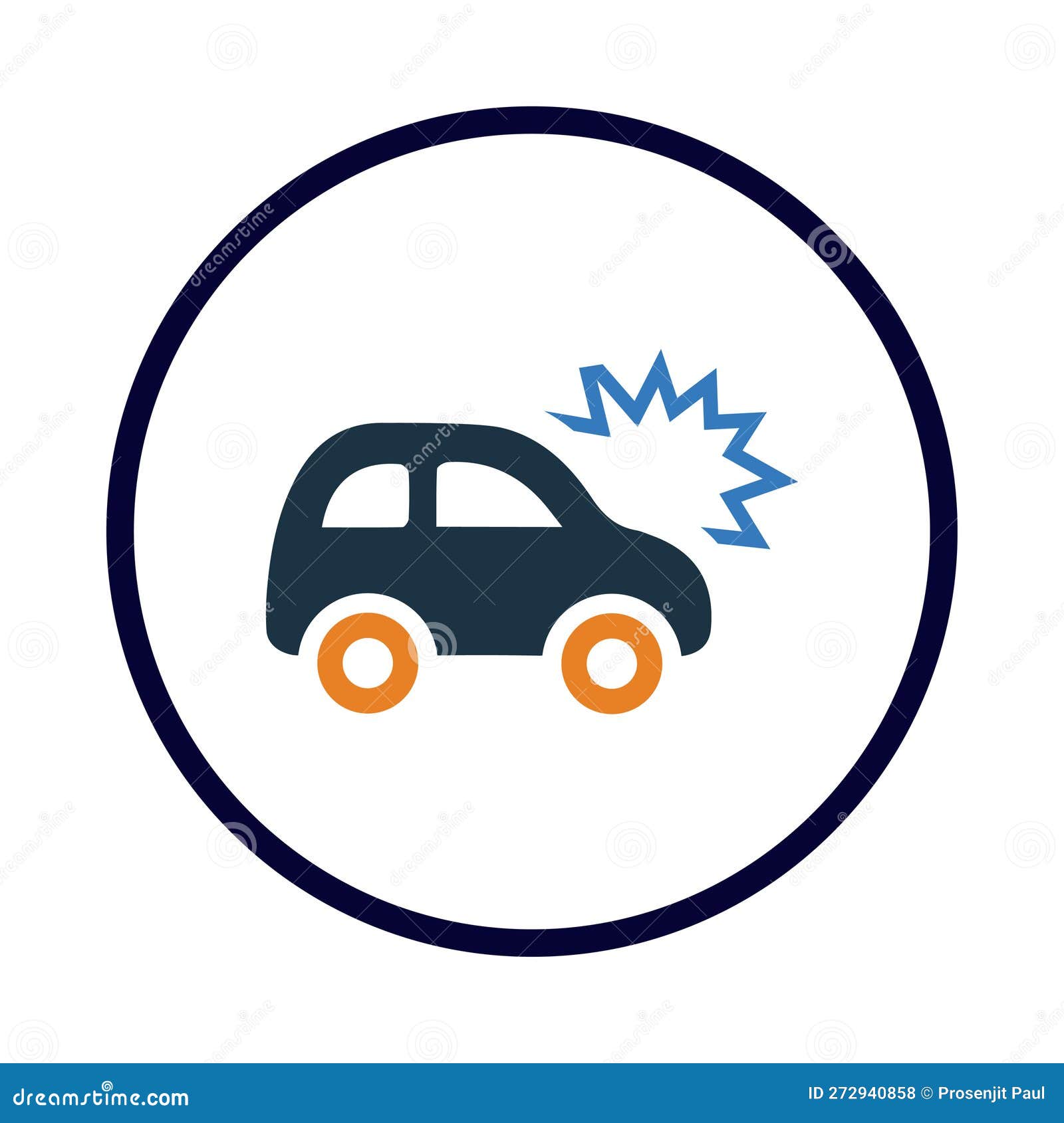 Car, Car Accident, Accident, Car and Car Accident Icon Stock Vector ...