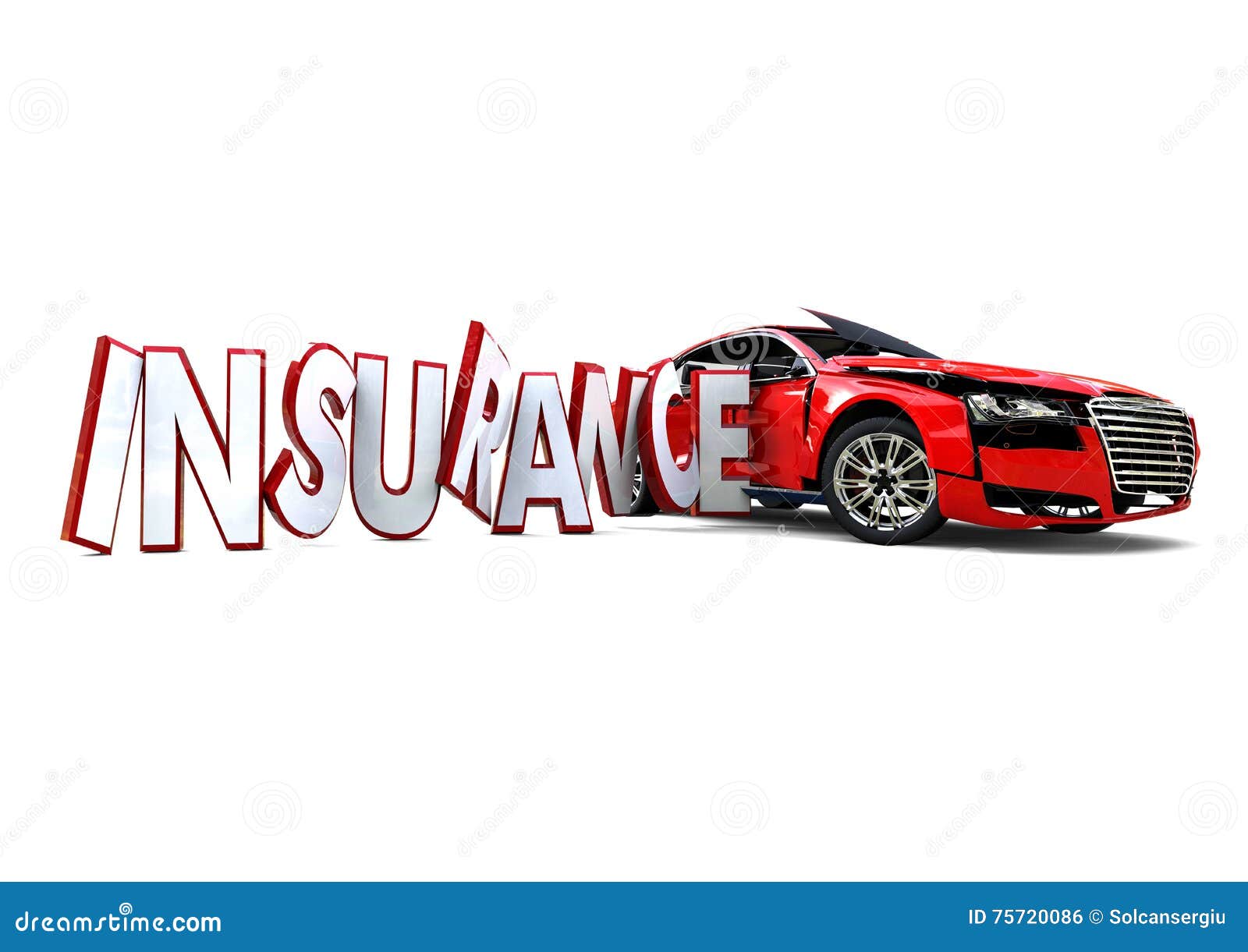 Car Accident insurance stock illustration. Illustration of brochure ...