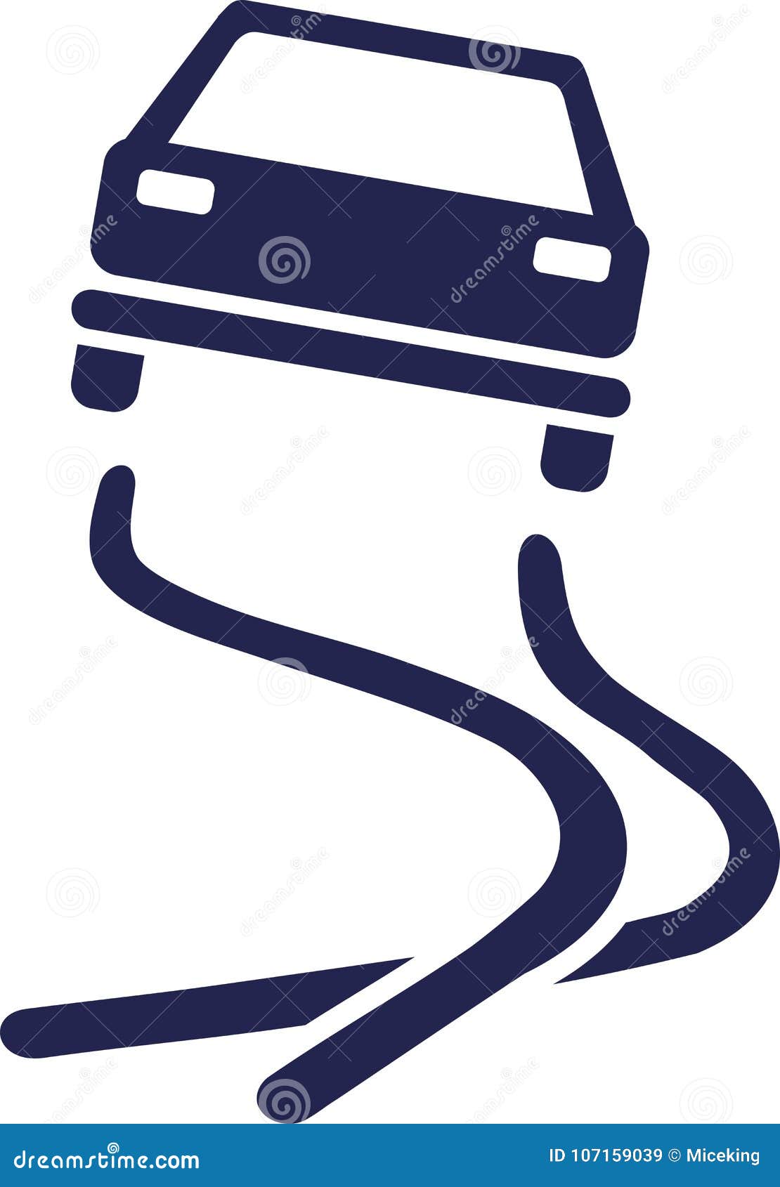 Car Accident - Out of Control Stock Vector - Illustration of controll ...