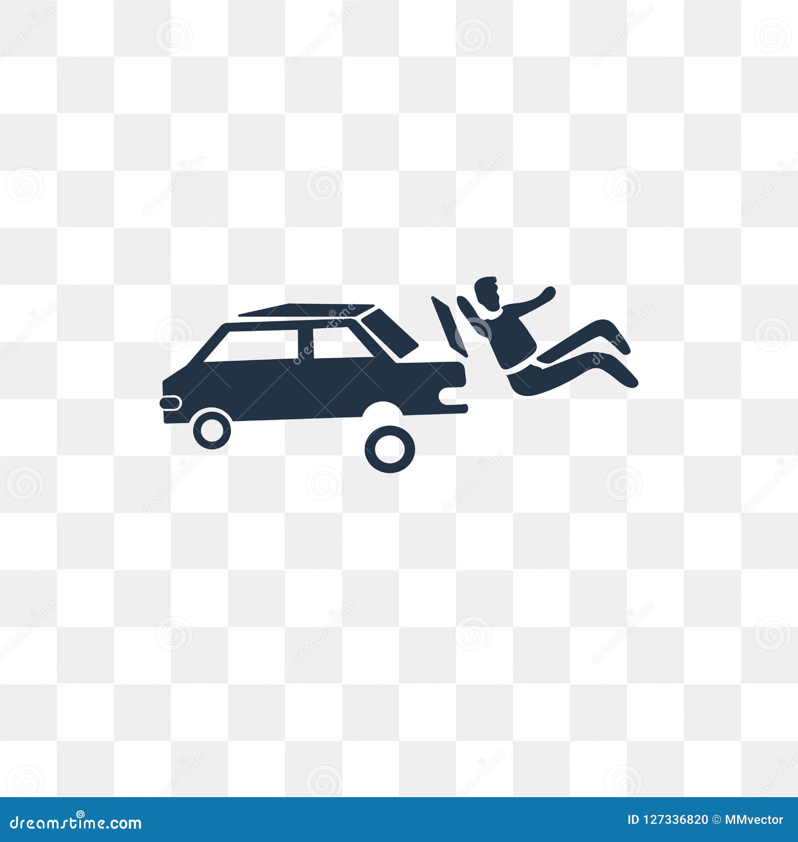 Car Accident Vector Icon Isolated On Transparent Background, Car Stock ...