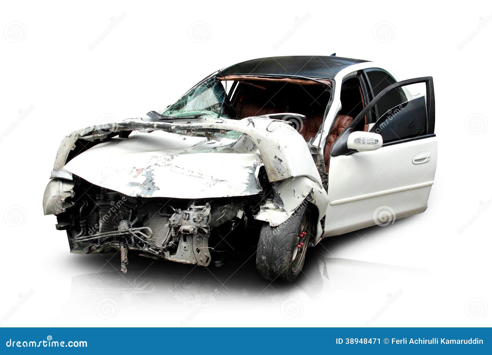 Car In An Accident Stock Illustration - Image: 38948471