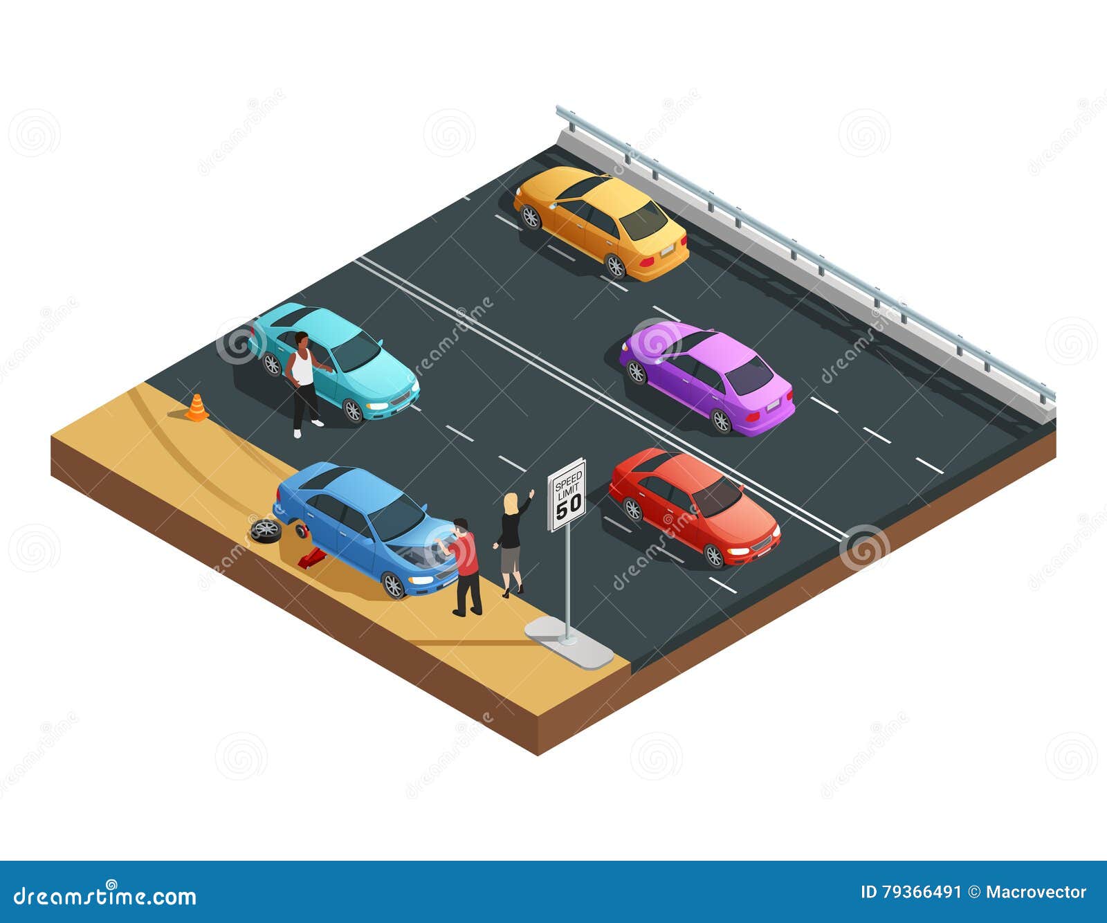 Car Accidents Composition stock vector. Illustration of emergency ...