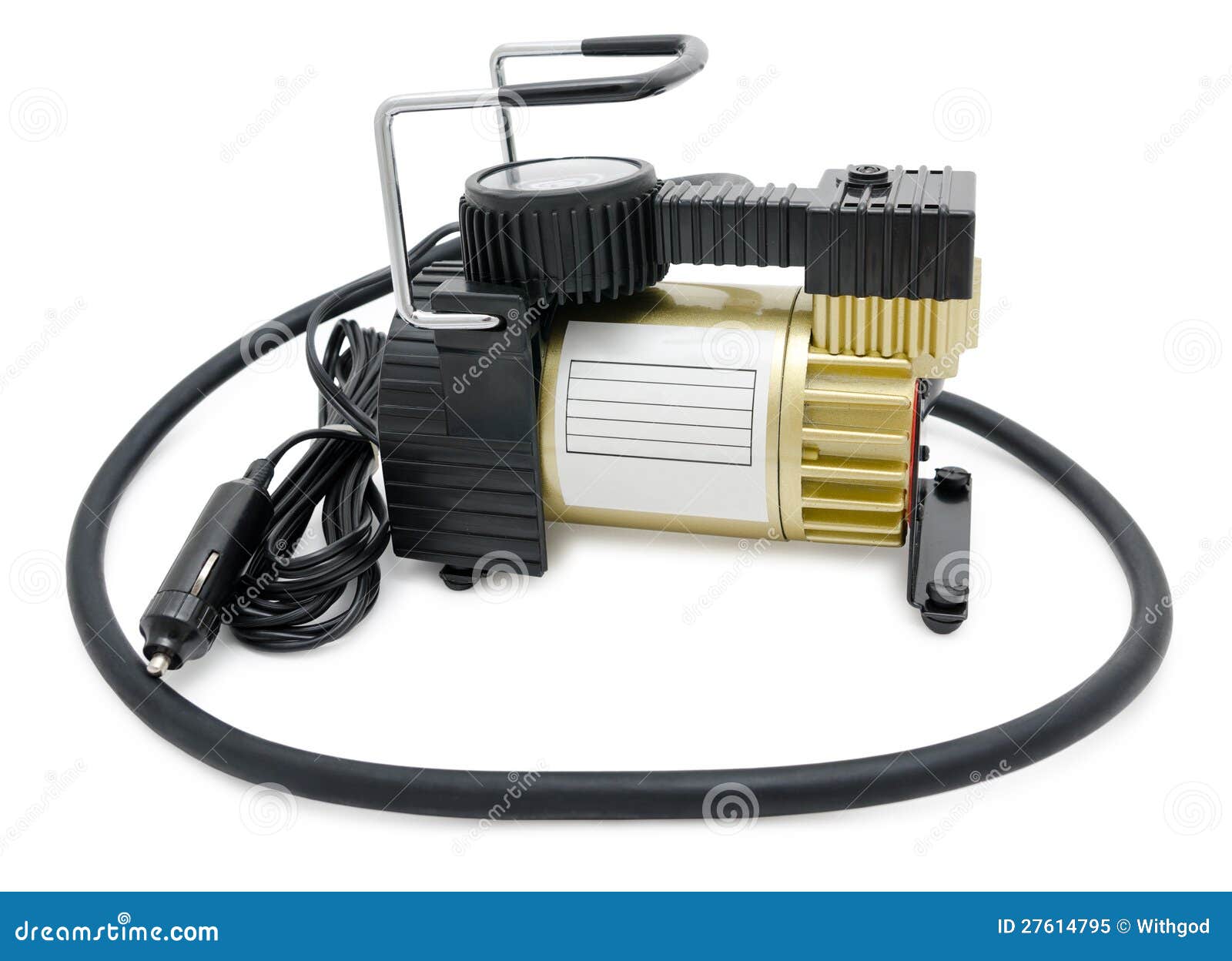 Car air compressor stock image. Image of pump, electrical - 27614795