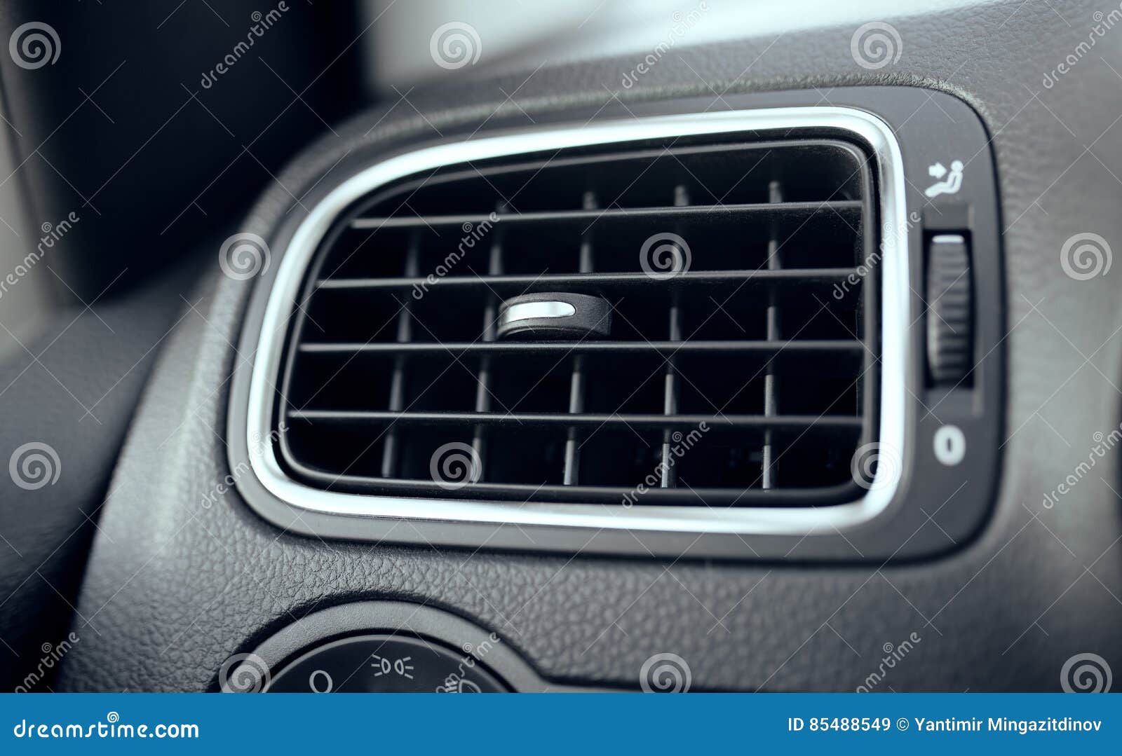 Car Air Conditioning. the Air Flow Inside the Car Stock Image - Image ...