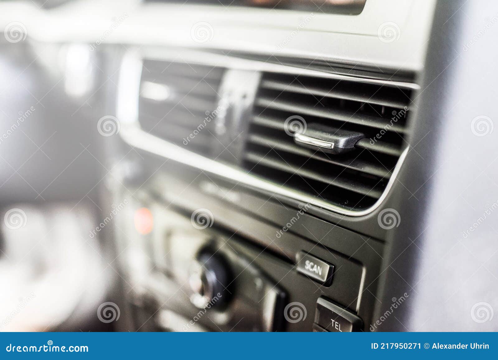 Air Conditioning Control Panel in Car. Stock Image - Image of digital ...