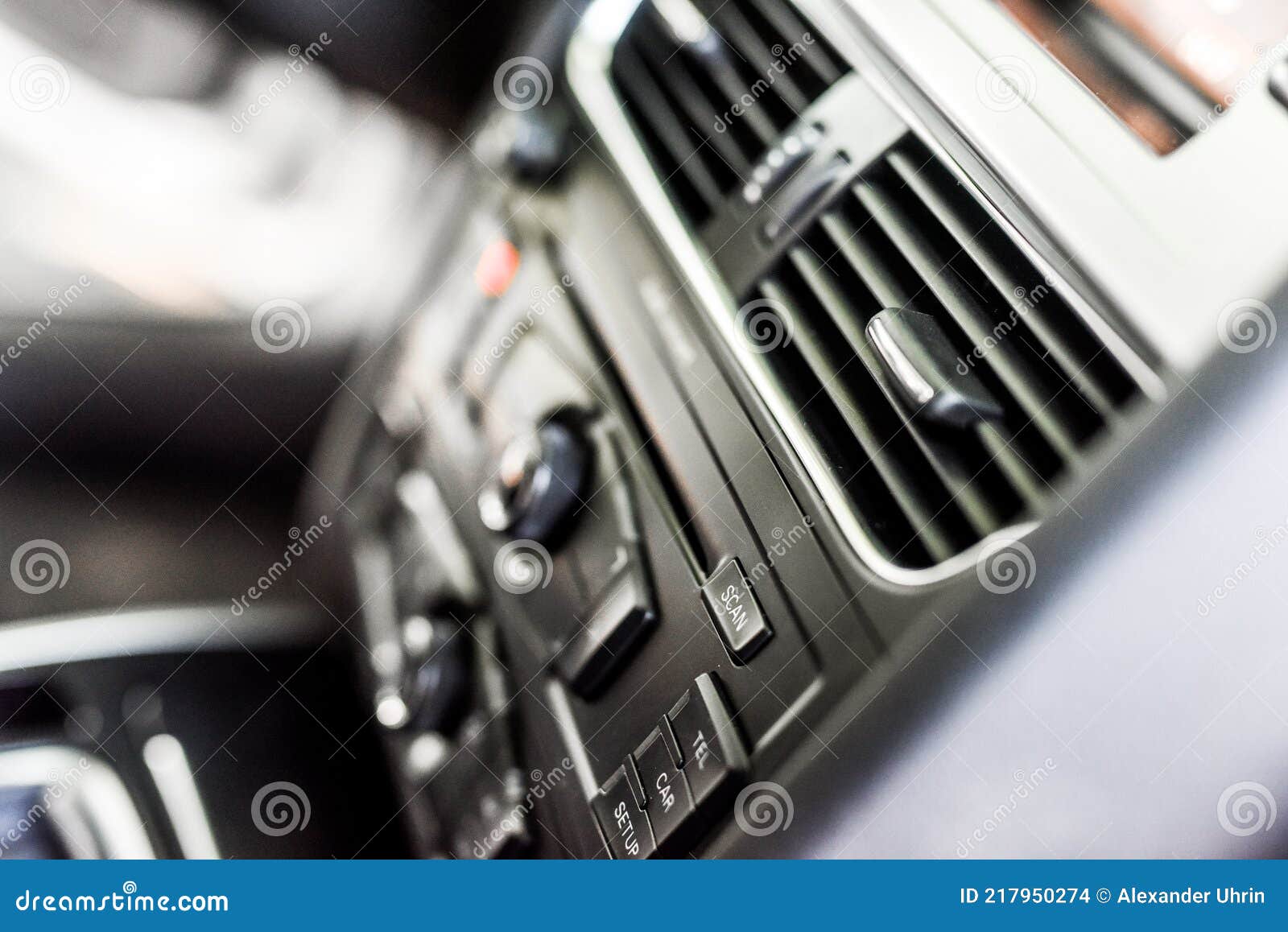Air Conditioning Control Panel in Car Stock Photo - Image of cool ...