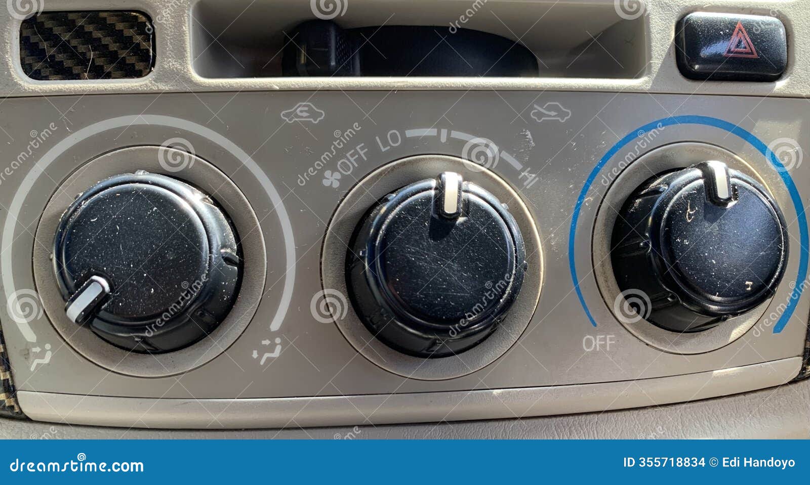 Car Air Conditioning Control Panel Stock Photo - Image of heating ...