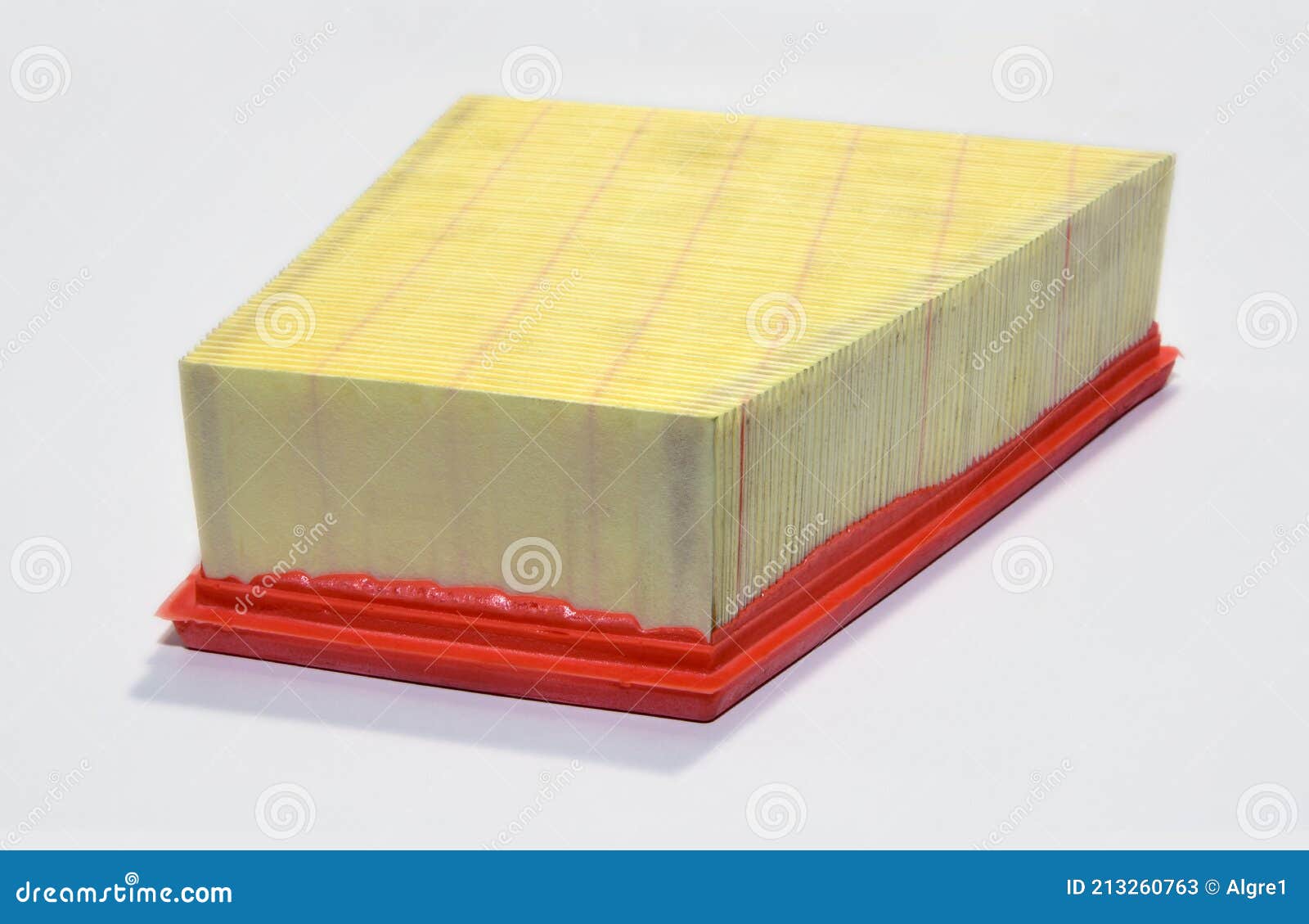 Car Air Filter Isolated on White Background Stock Image - Image of ...