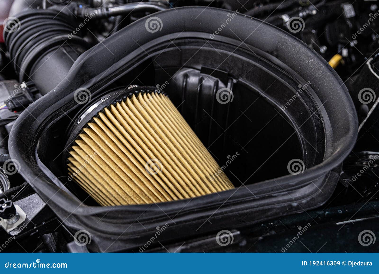 Car Air Filter. Car Engine Air Filter Stock Image - Image of filter ...