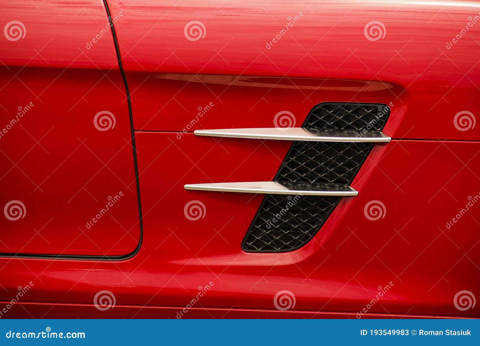 Car Air Intake. Part of a Red Car Stock Image - Image of drive ...
