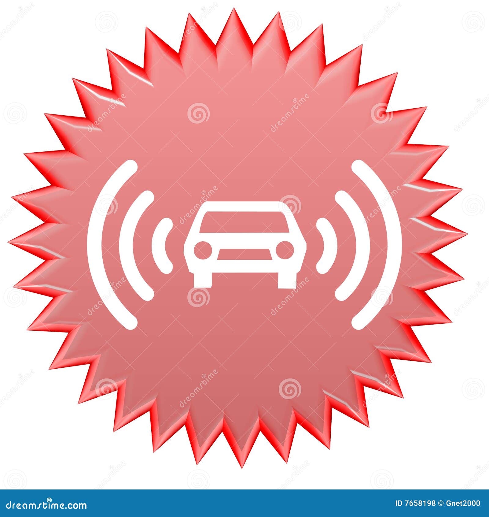 Car alarm stock illustration. Illustration of equipment - 7658198