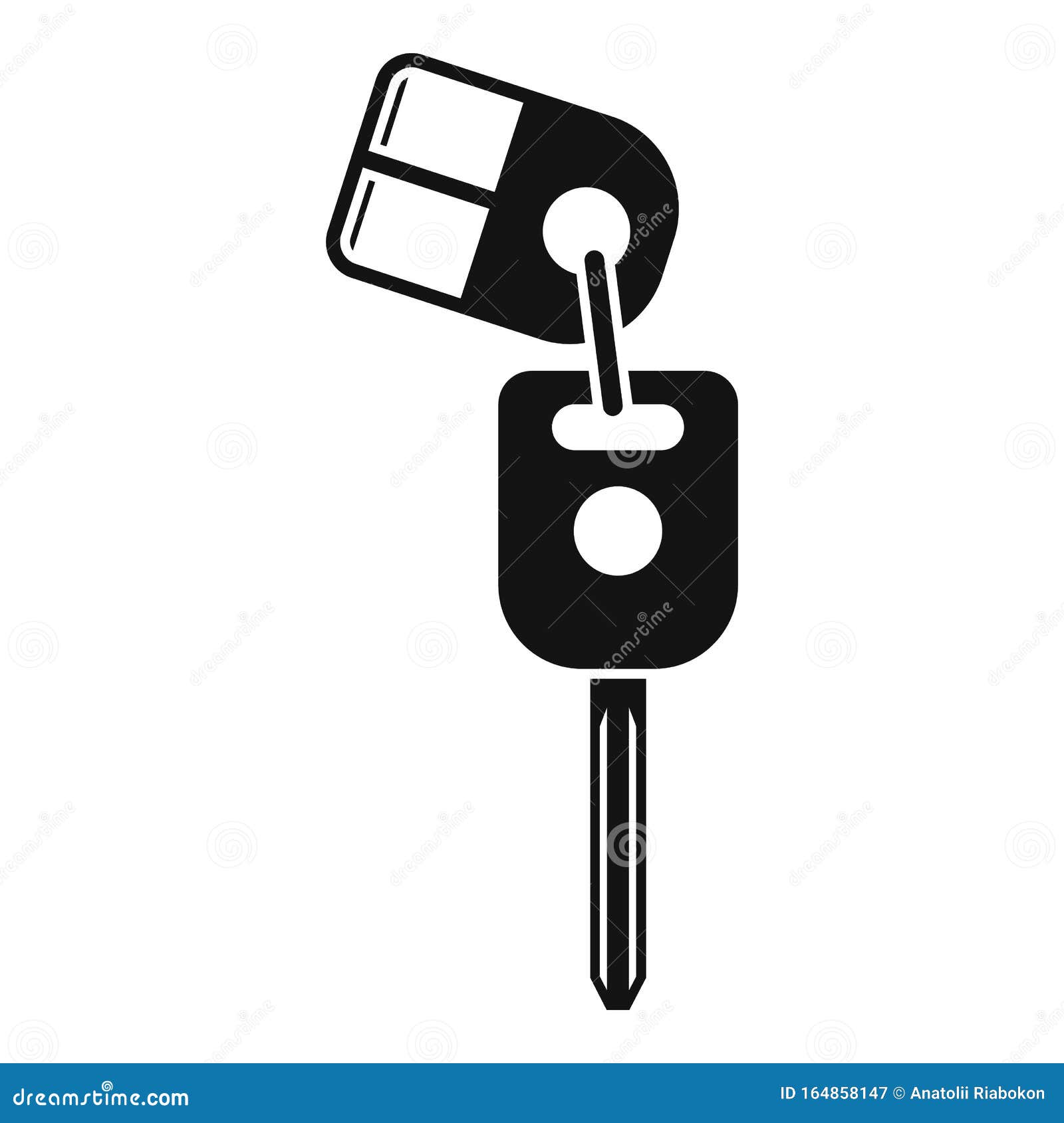 Car Alarm System Icon, Simple Style Stock Vector - Illustration of ...