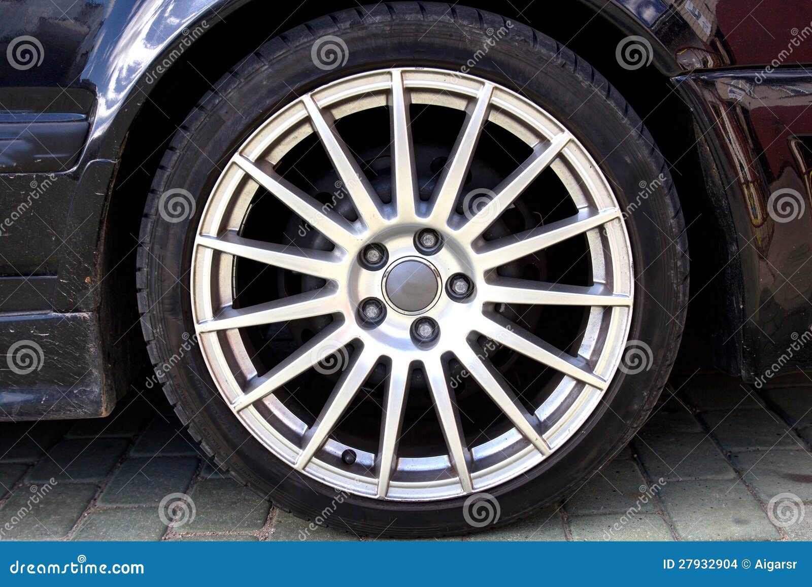 Car alloy wheel stock photo. Image of wheel, object, disc - 27932904