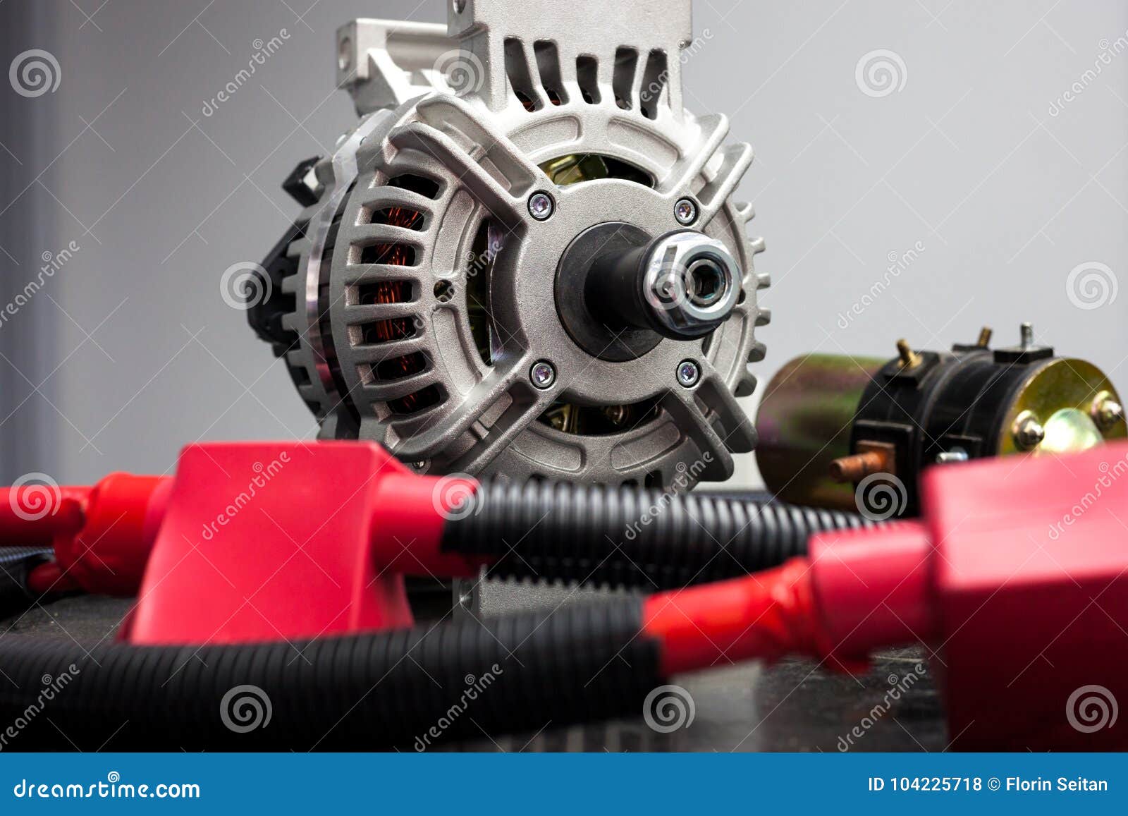 Car Alternator and Cables/ Auto Parts Stock Photo - Image of equipment ...