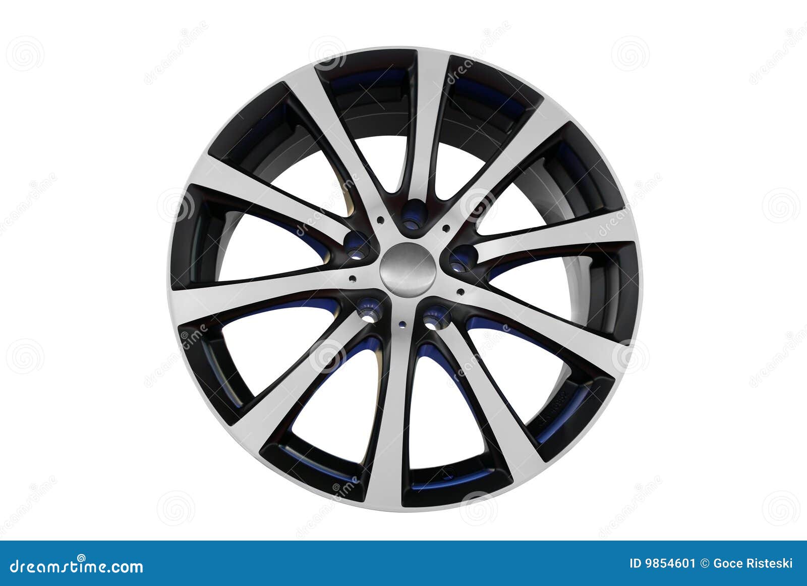 Car aluminum rim stock image. Image of alloy, aluminum - 9854601