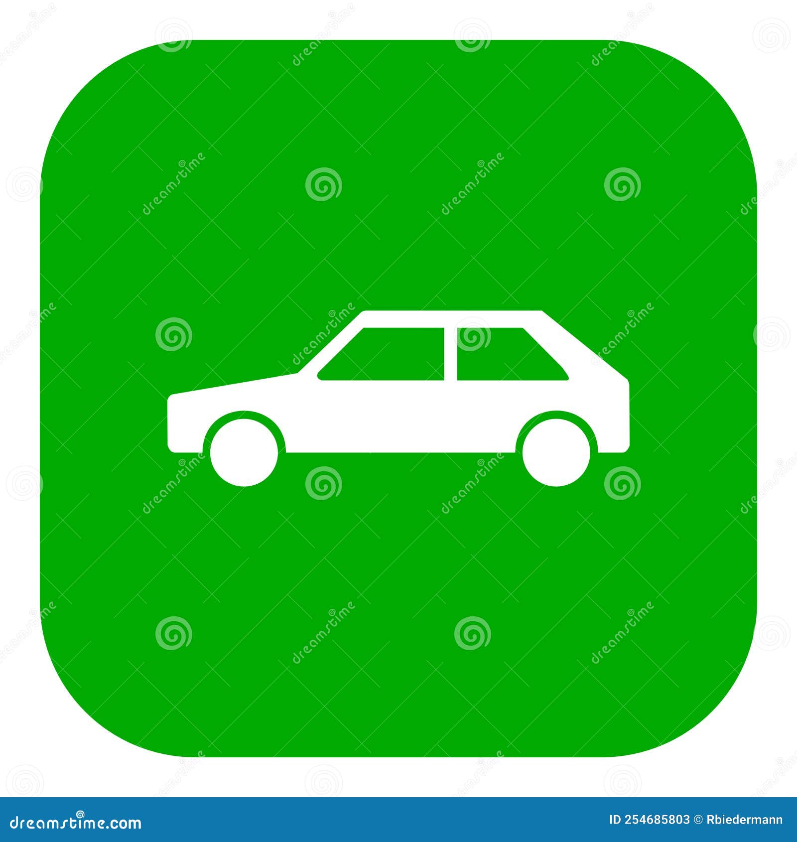 Car and app icon stock vector. Illustration of green - 254685803