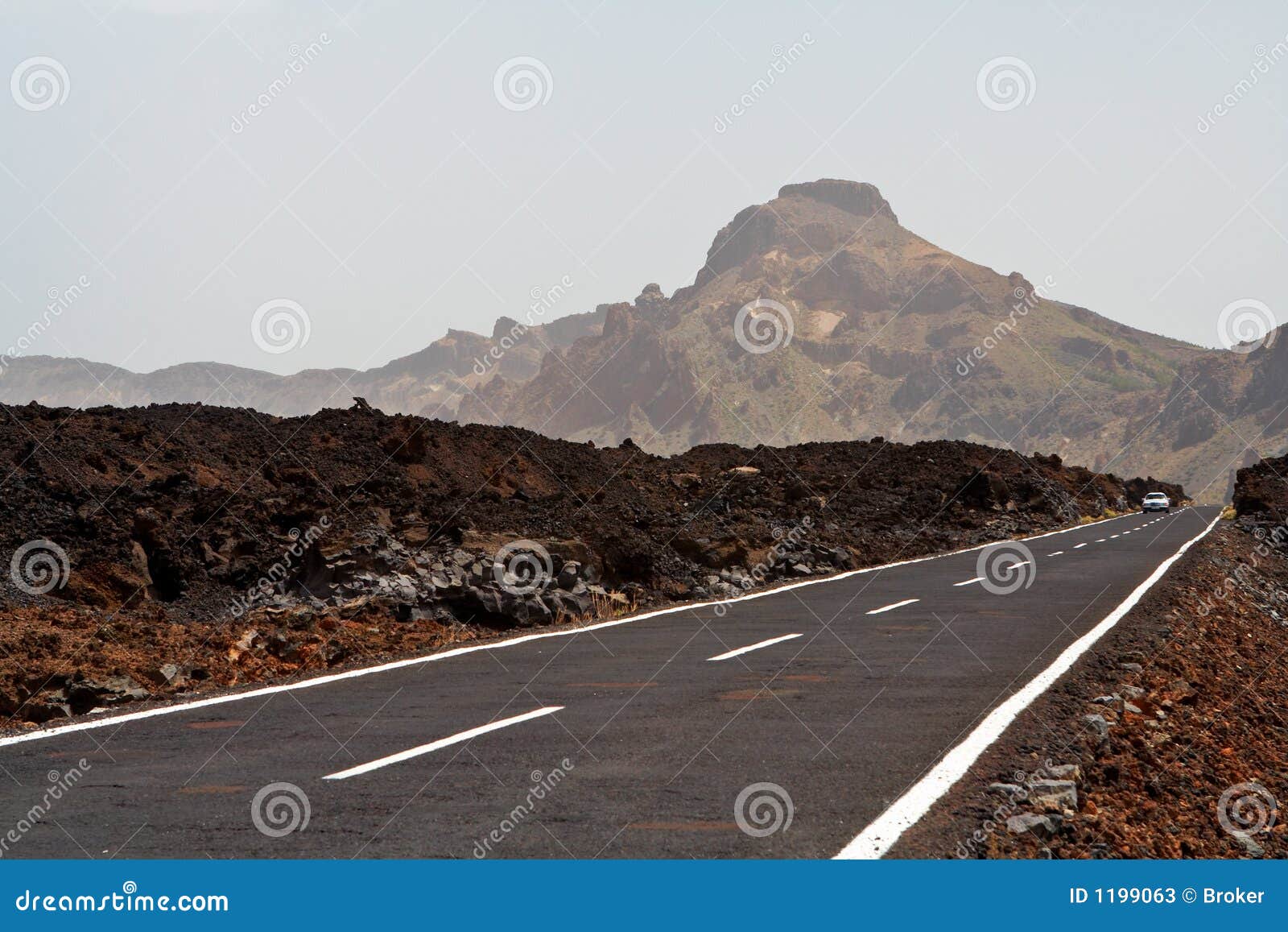 Car approaching stock image. Image of loneliness, mountain - 1199063