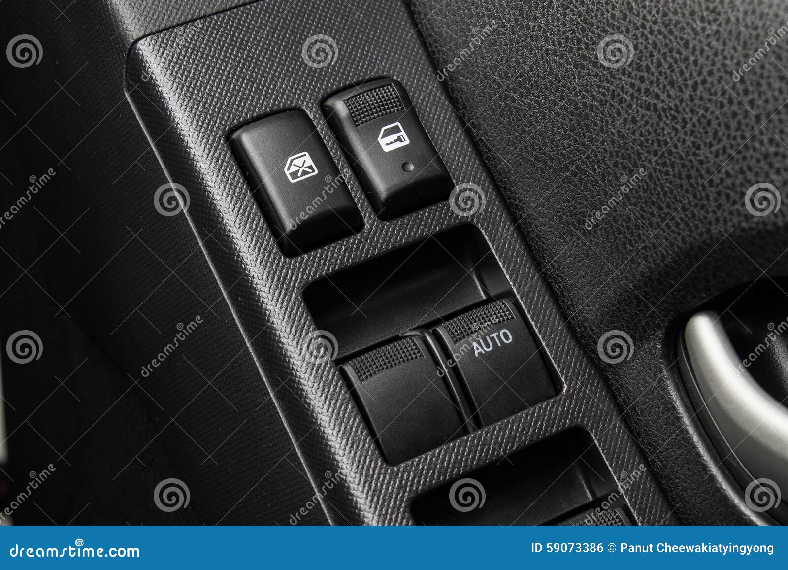 Car Arm Rest with Control Panel. Stock Photo - Image of metal, utility ...