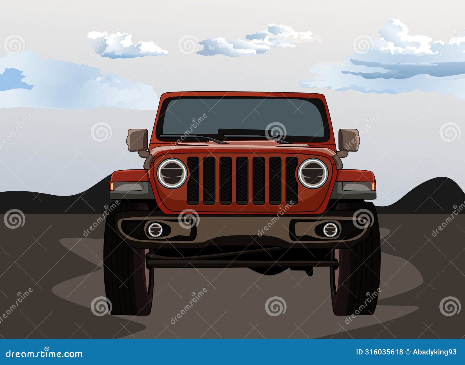 Car Art 4x4 Vector Template Element Vector Graphic Design Illustration ...