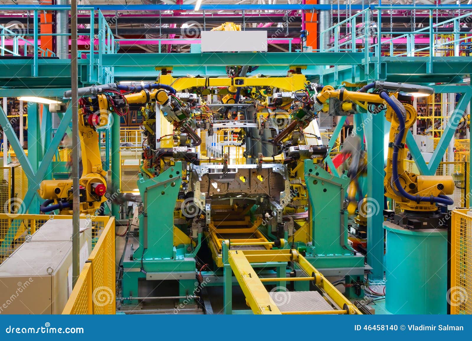 Car assembly line stock photo. Image of assembly, plant - 46458140