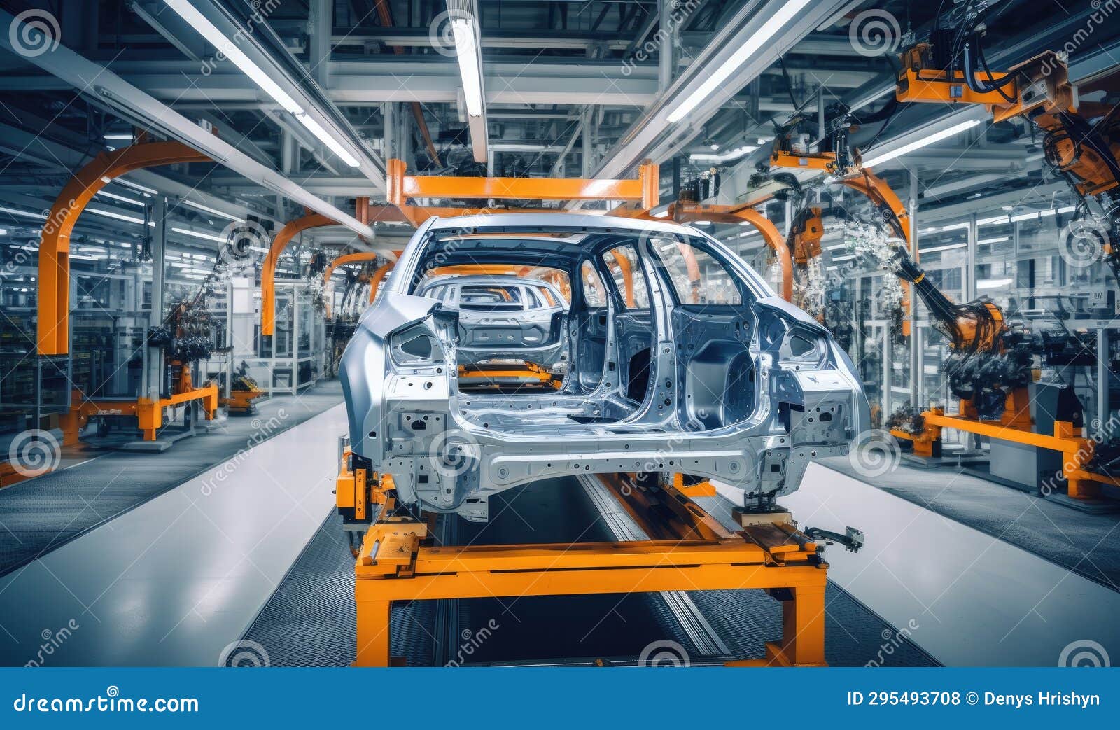 Car Assembly Process stock photo. Image of process, machines - 295493708