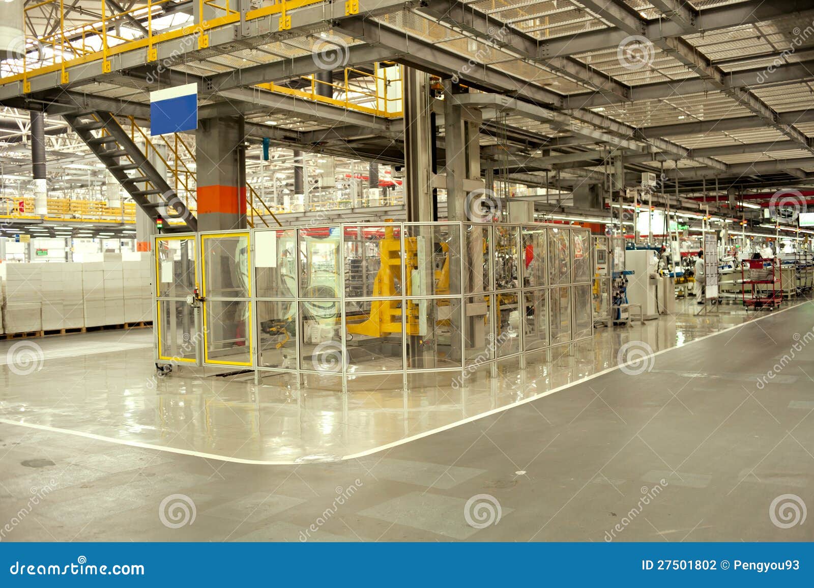 Car Assembly Shop and Assembly Line Stock Photo - Image of automobile ...