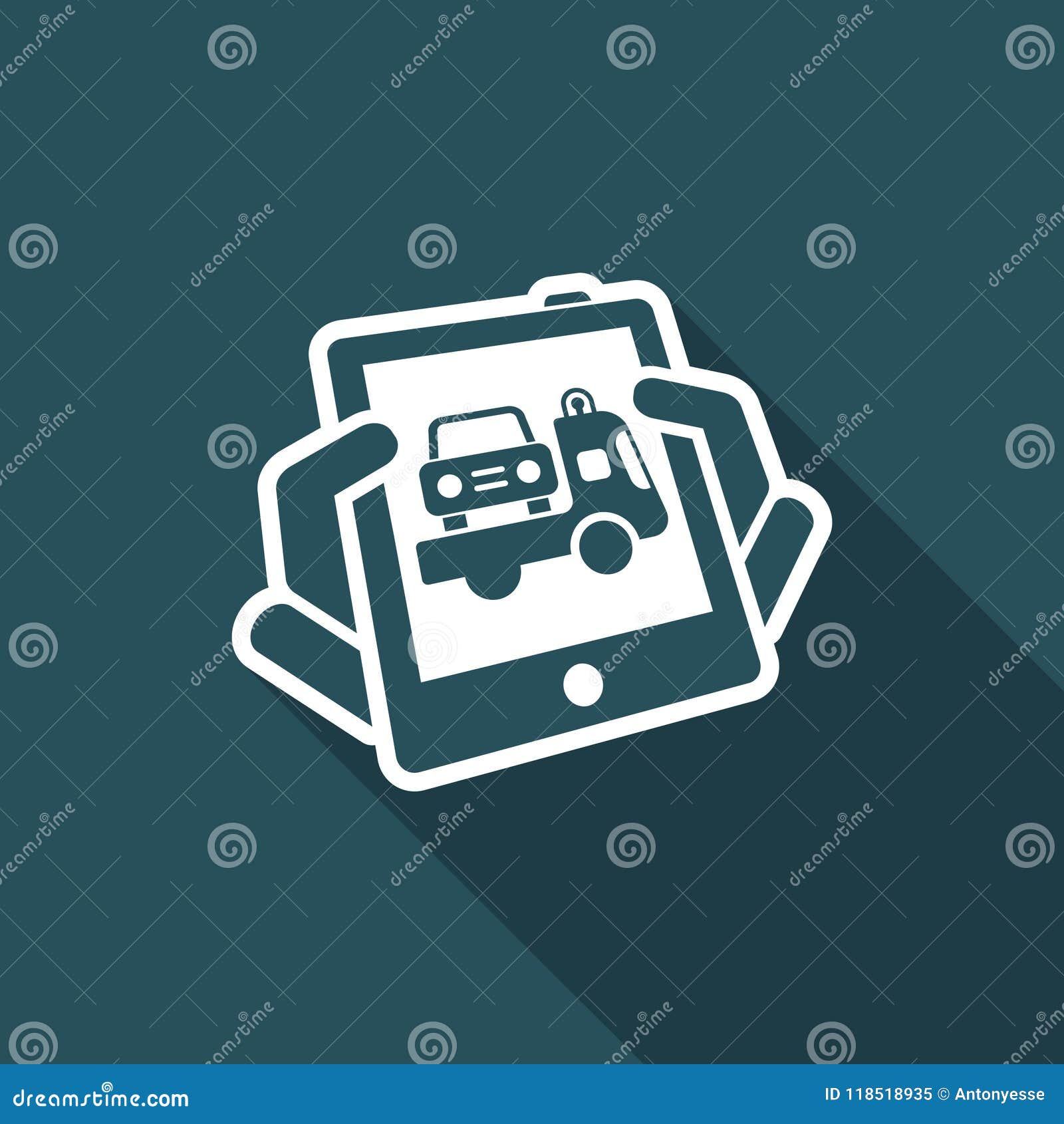 Car assistance icon stock vector. Illustration of symbol - 118518935