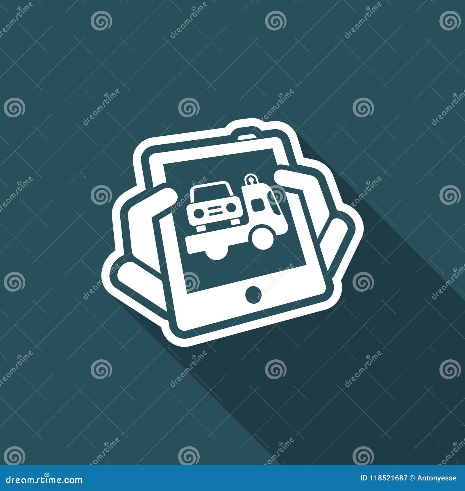 Car assistance icon stock vector. Illustration of crash - 118521687