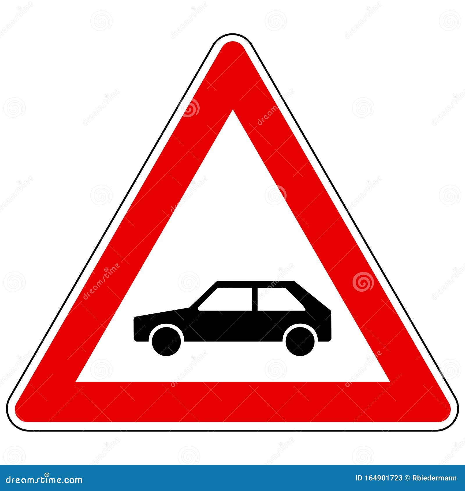 Car and attention sign stock vector. Illustration of auto - 164901723