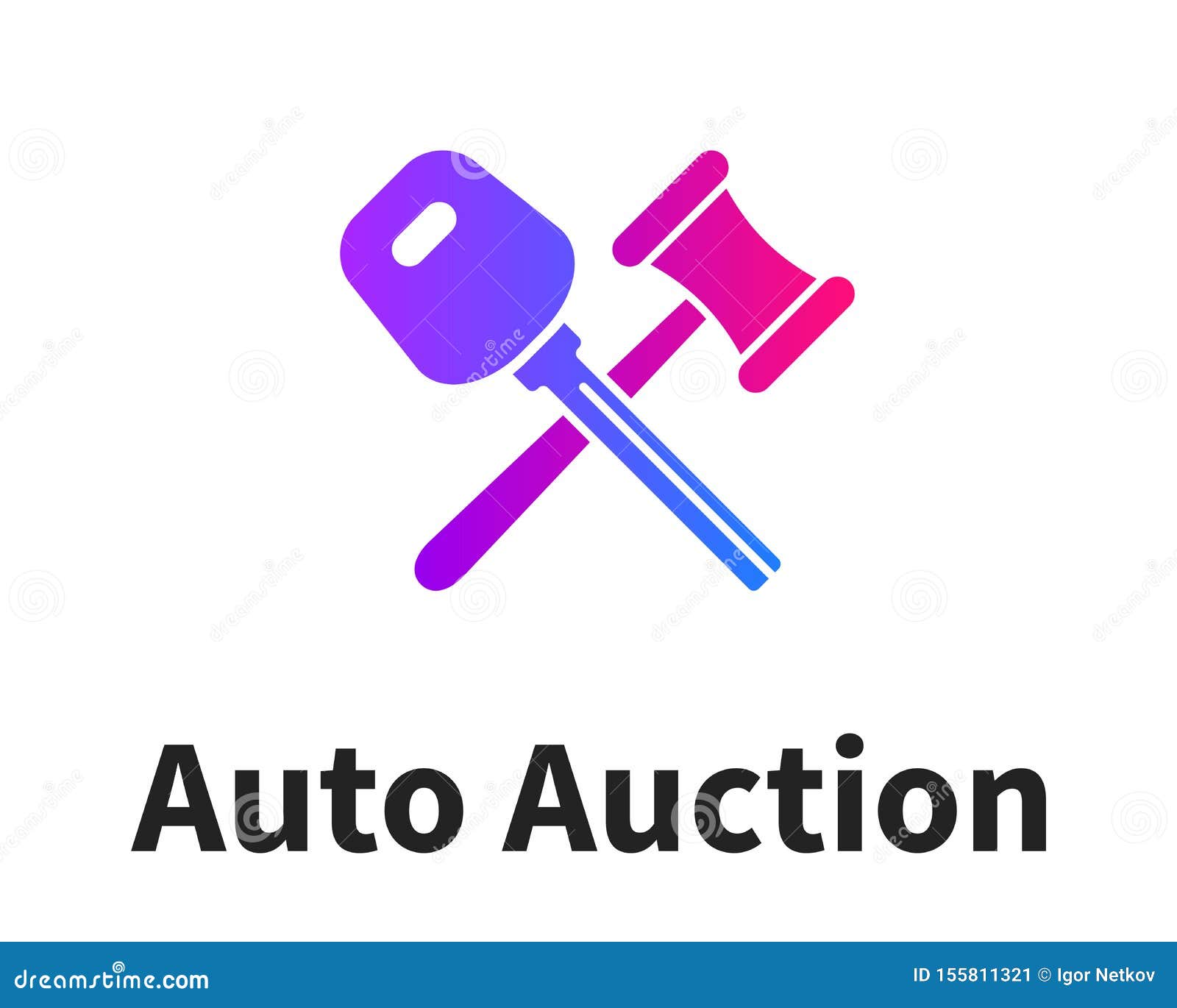 Car Auction Logo Design stock illustration. Illustration of rent ...