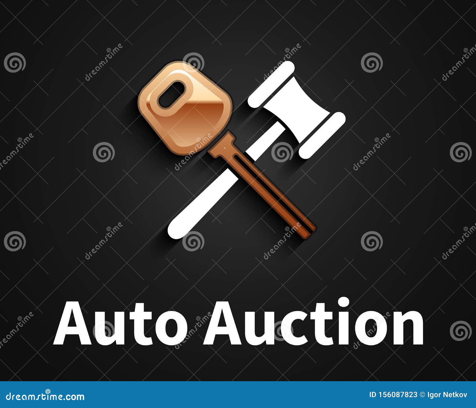 Car Auction Logo Design stock illustration. Illustration of brand ...