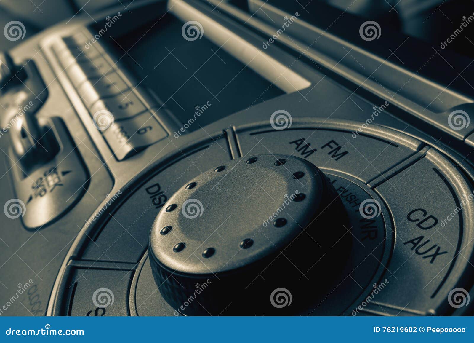 Car audio front panel stock photo. Image of technology - 76219602
