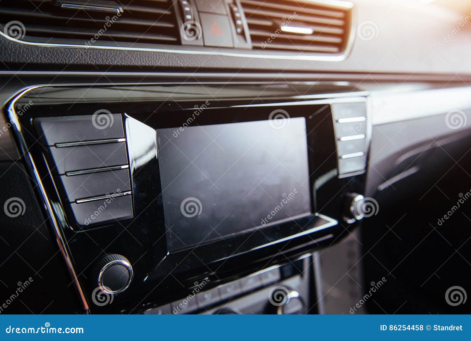 Car Audio System Front Panel. Stock Photo - Image of sound, inside ...