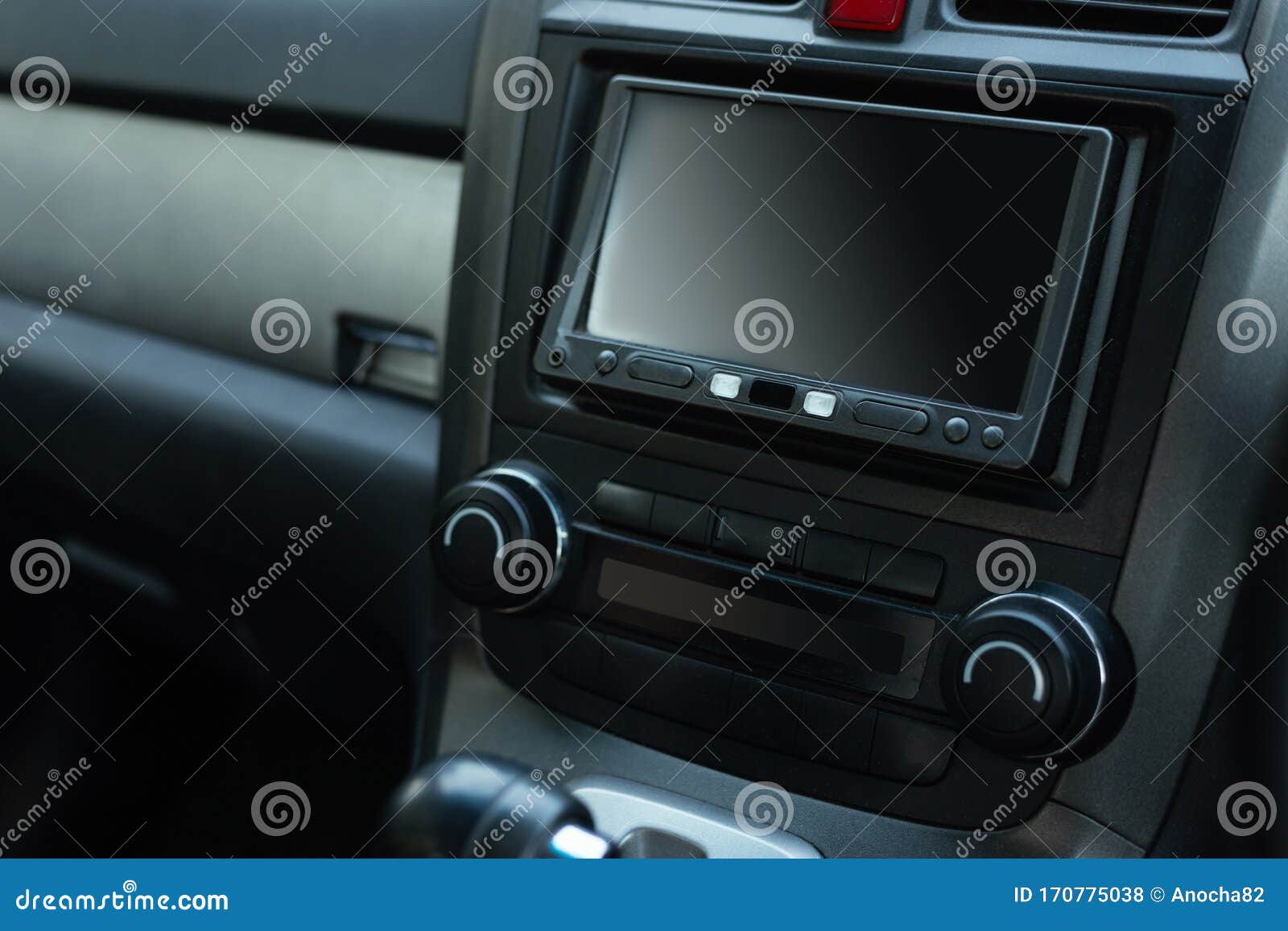 Car Audio System Front Panel. Stock Photo - Image of entering, button ...