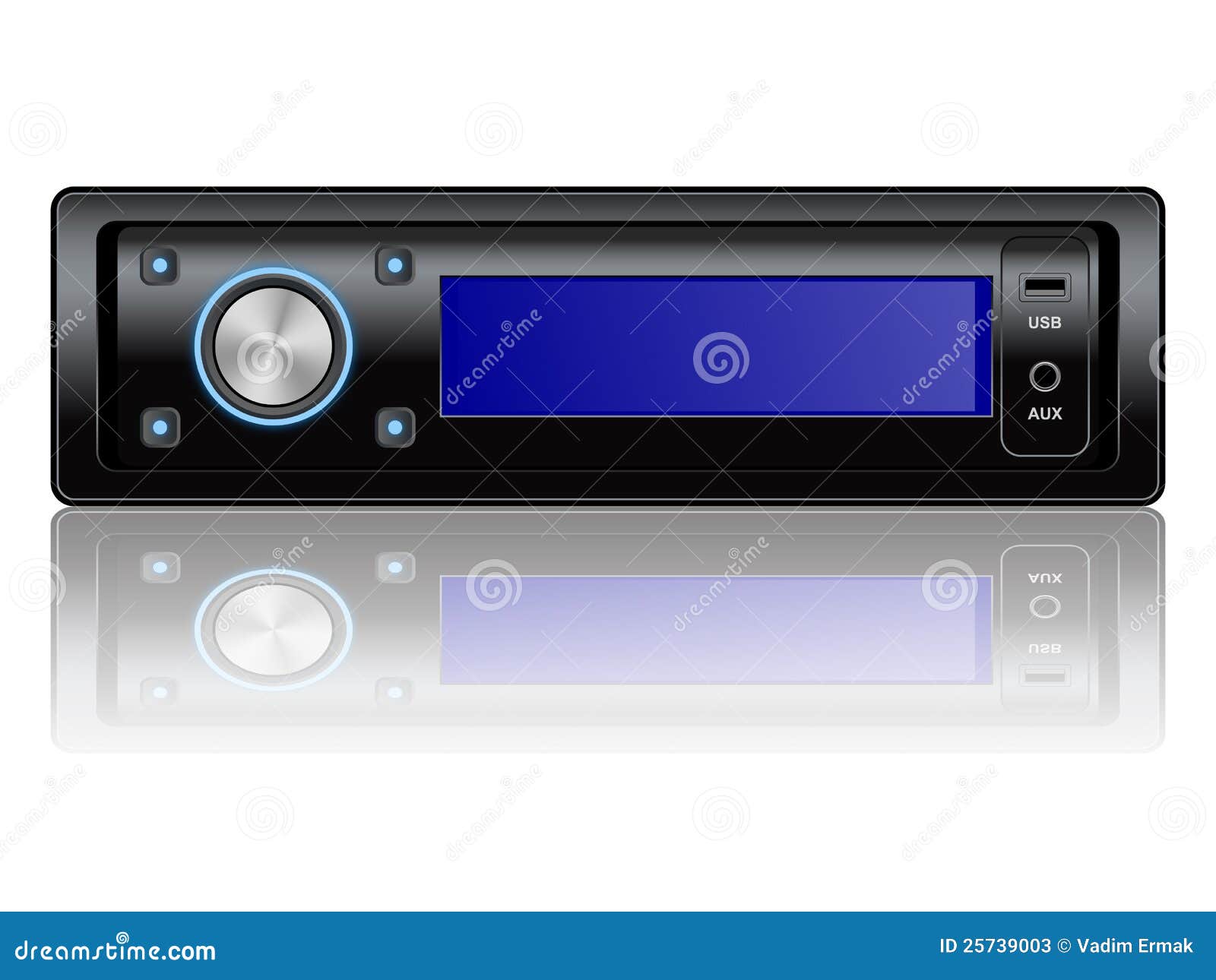 Car audio system icon stock vector. Illustration of device - 25739003
