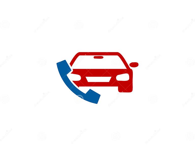 Car Auto Call Icon Logo Design Element Stock Vector - Illustration of ...