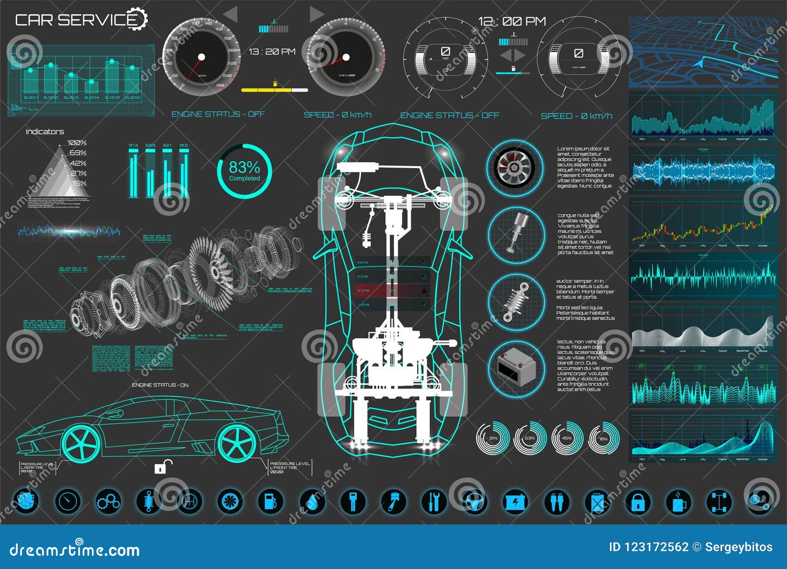 Car Auto Service, Modern Design, Diagnostic Auto Stock Vector ... Car Auto Service, Modern Design, Diagnostic Auto Stock Vector ...