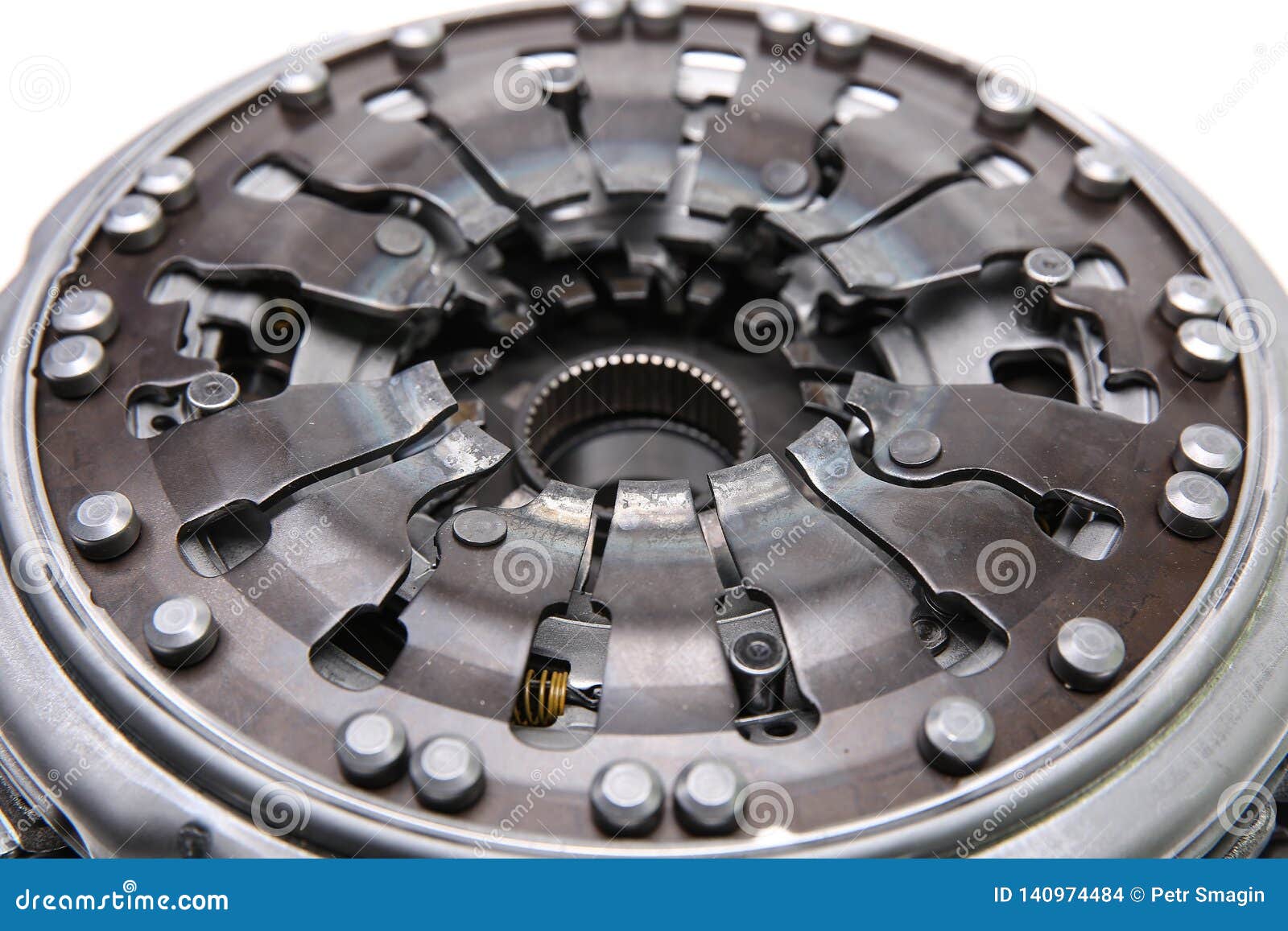 Car Automatic Transmission Clutch Basket Stock Photo - Image of white ...