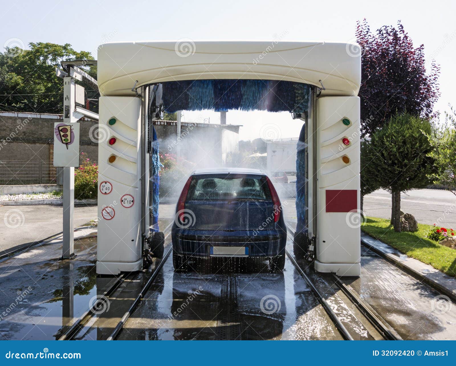 Car in Automatic Washing stock photo. Image of legs, automotive - 32092420
