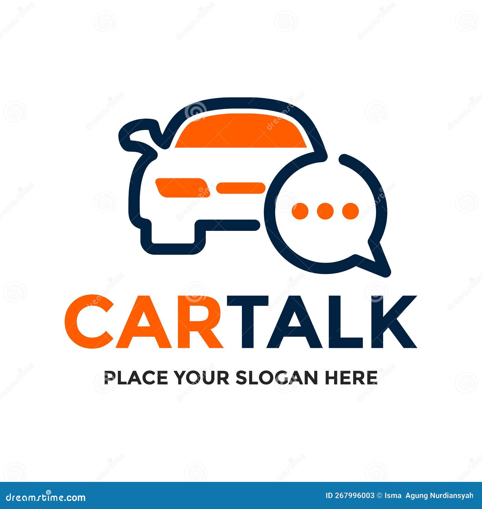 Car or Automotive Chat Vector Logo Template. this Design Use Car Symbol ...