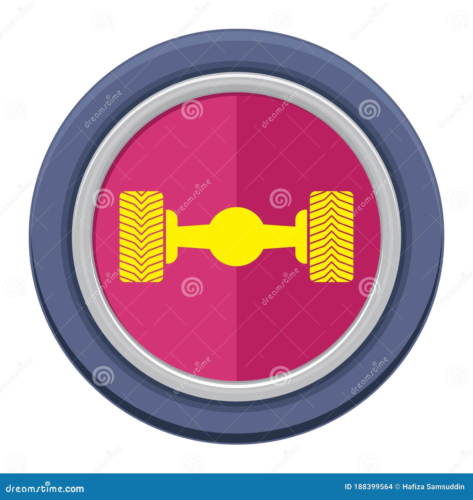 Car Axle. Vector Illustration Decorative Design Stock Vector ...